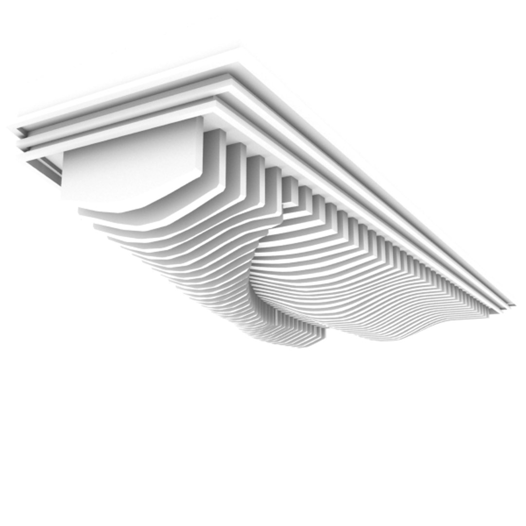 Wave Ceiling Element 3d Max