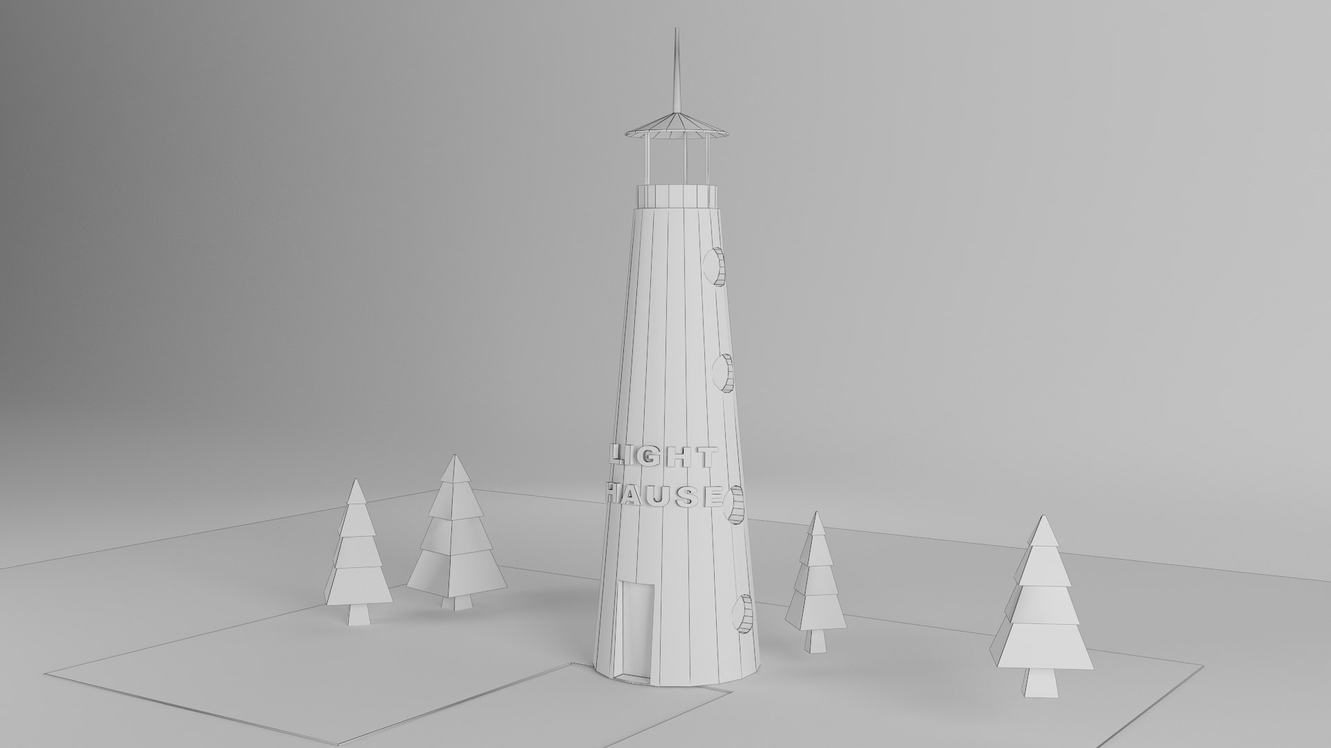 LOW POLY LIGHT HAUSE 3D Model - TurboSquid 1948911