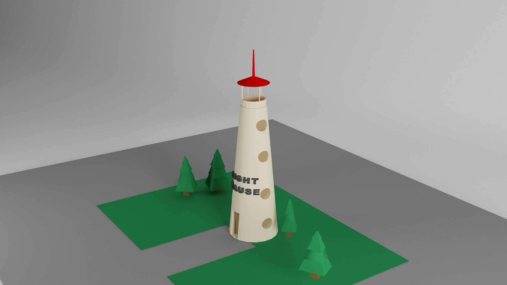 LOW POLY LIGHT HAUSE 3D Model - TurboSquid 1948911
