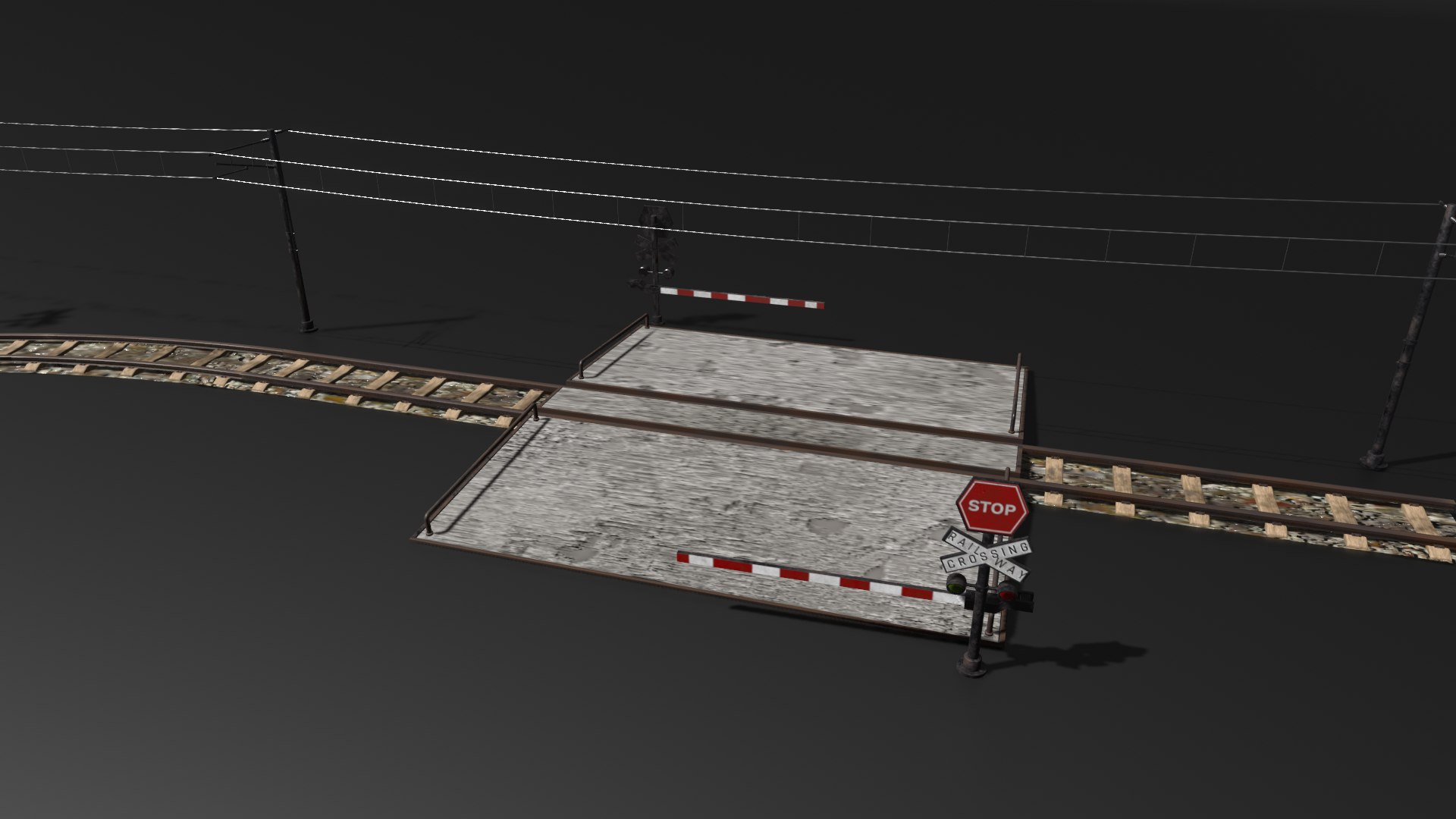 3D Tileable Railway Tracks And Props Pack - TurboSquid 2115487