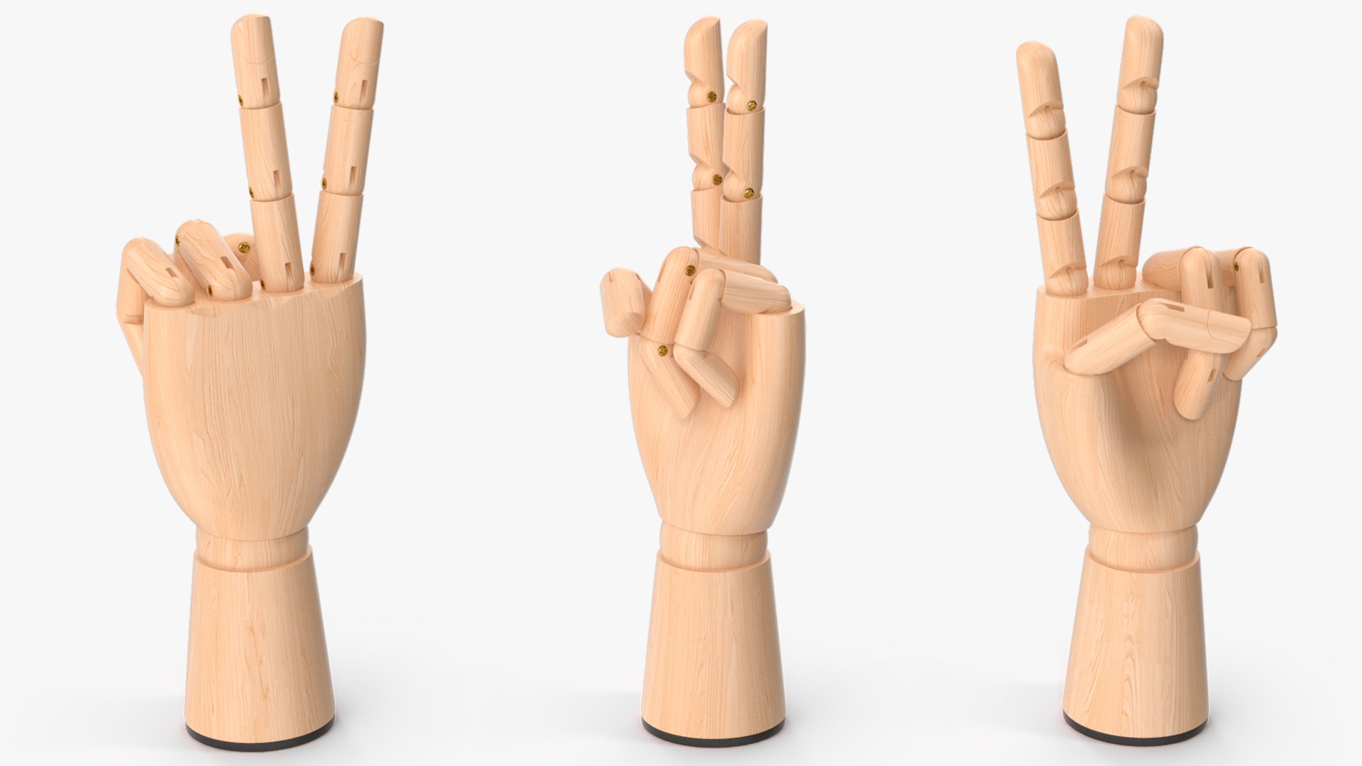 3D Mannequin Hand For Drawing Peace Pose Model - TurboSquid 1991641