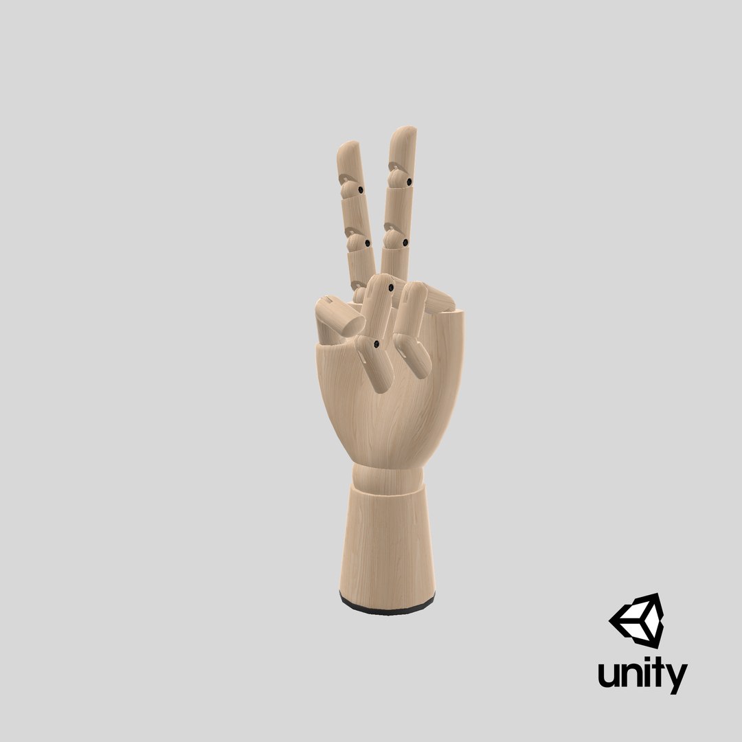 3D Mannequin Hand for Drawing Peace Pose model - TurboSquid 1991641