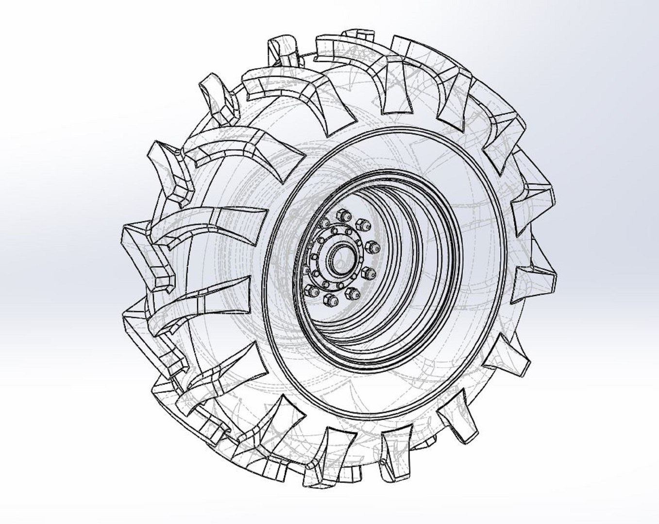 Diecast Wheel Of Redneck Rave Mud Truck Scale 1 To 25 3D - TurboSquid ...