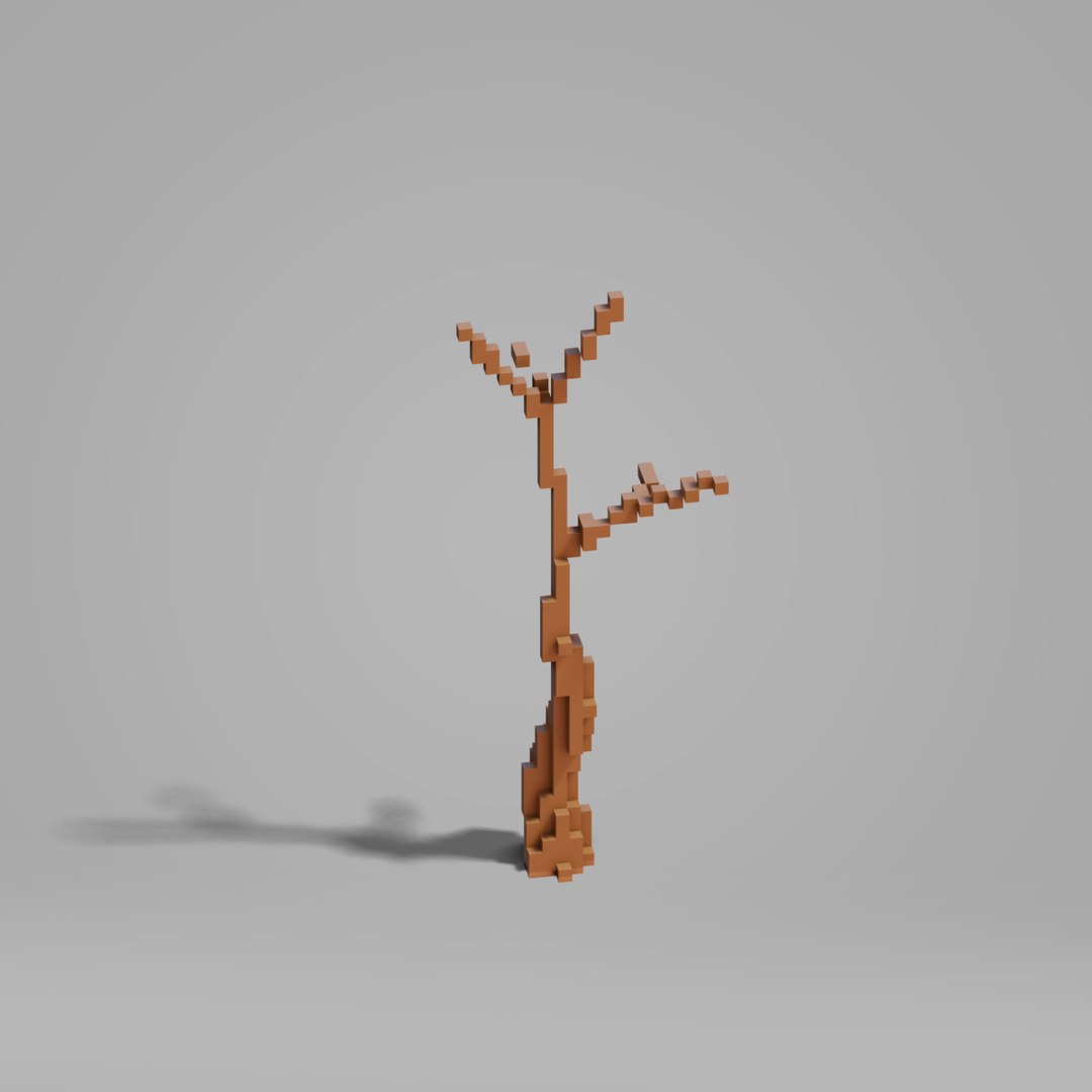 3D Set Trees Blocky Model - TurboSquid 1530860