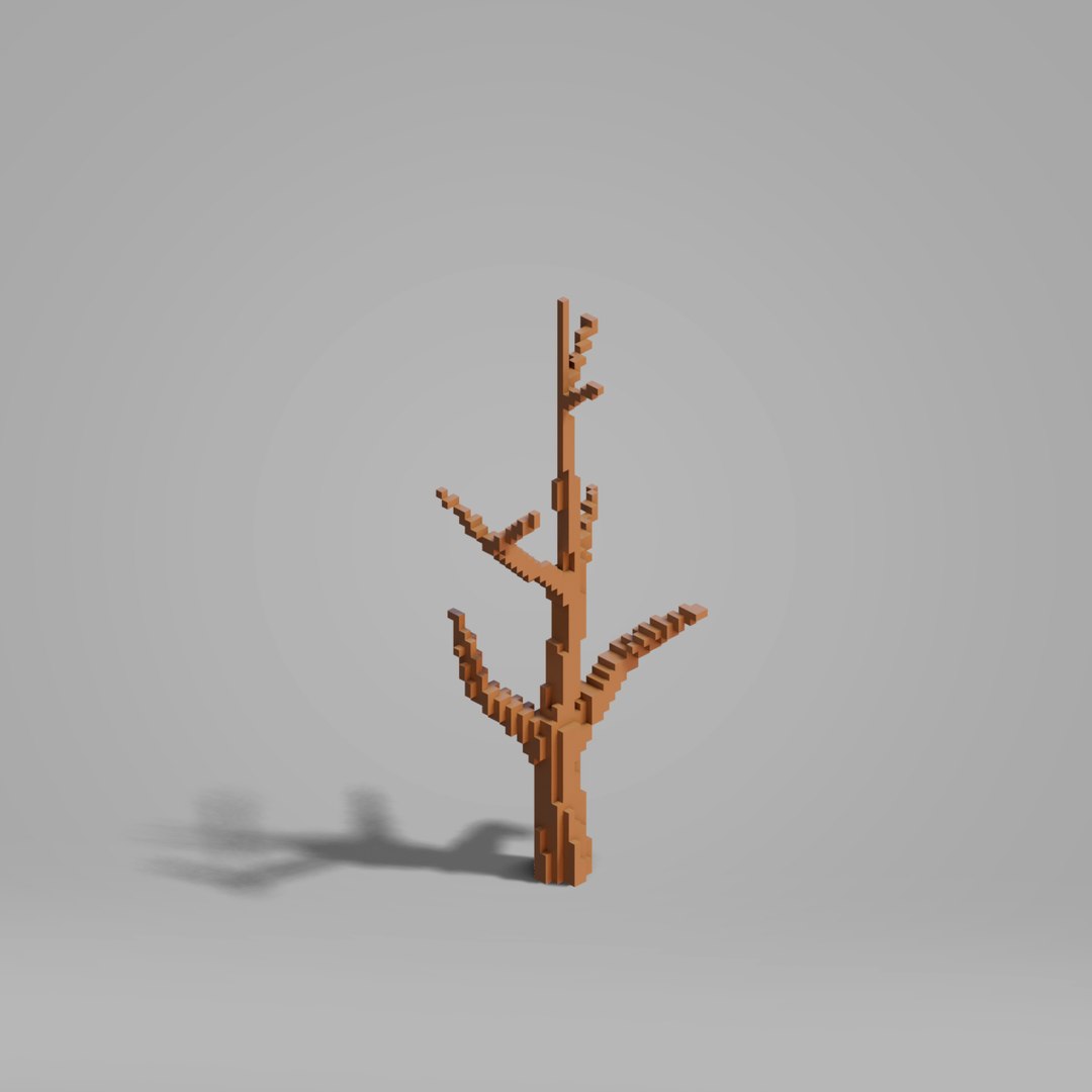3D Set Trees Blocky Model - TurboSquid 1530860