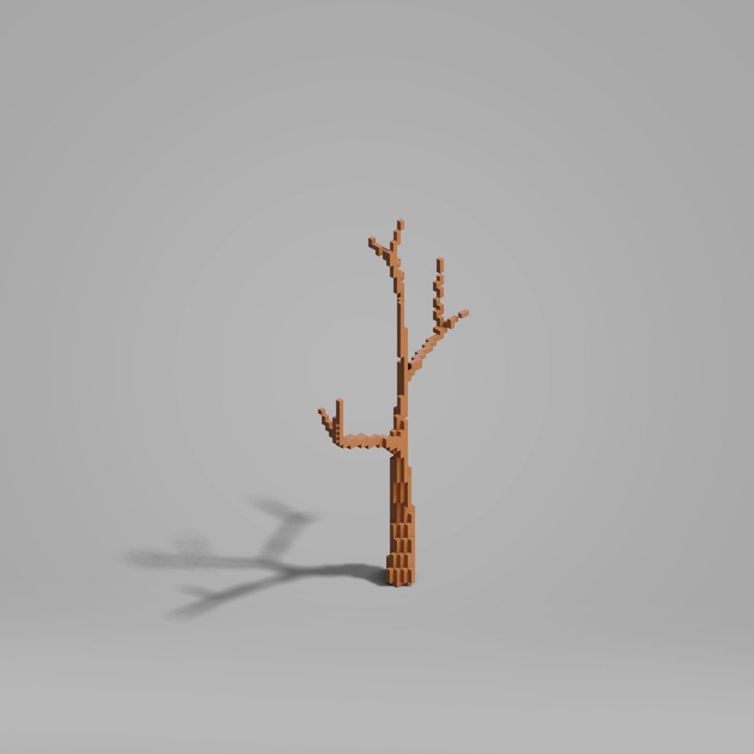 3D Set Trees Blocky Model - TurboSquid 1530860