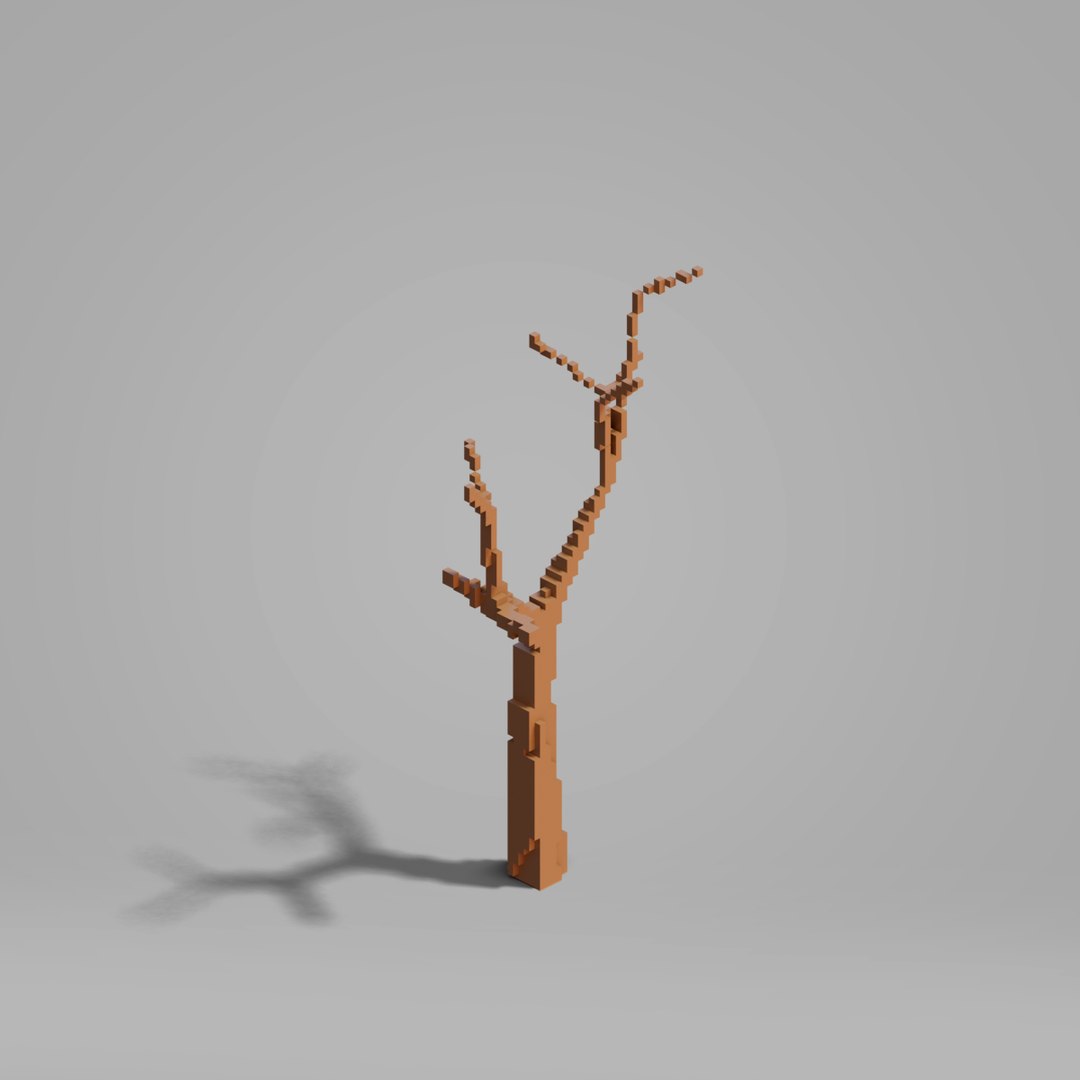 3D Set Trees Blocky Model - TurboSquid 1530860