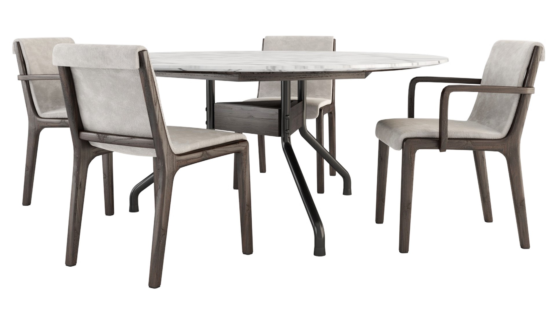 3D Janet Chair And Academy Table Model - TurboSquid 2041609