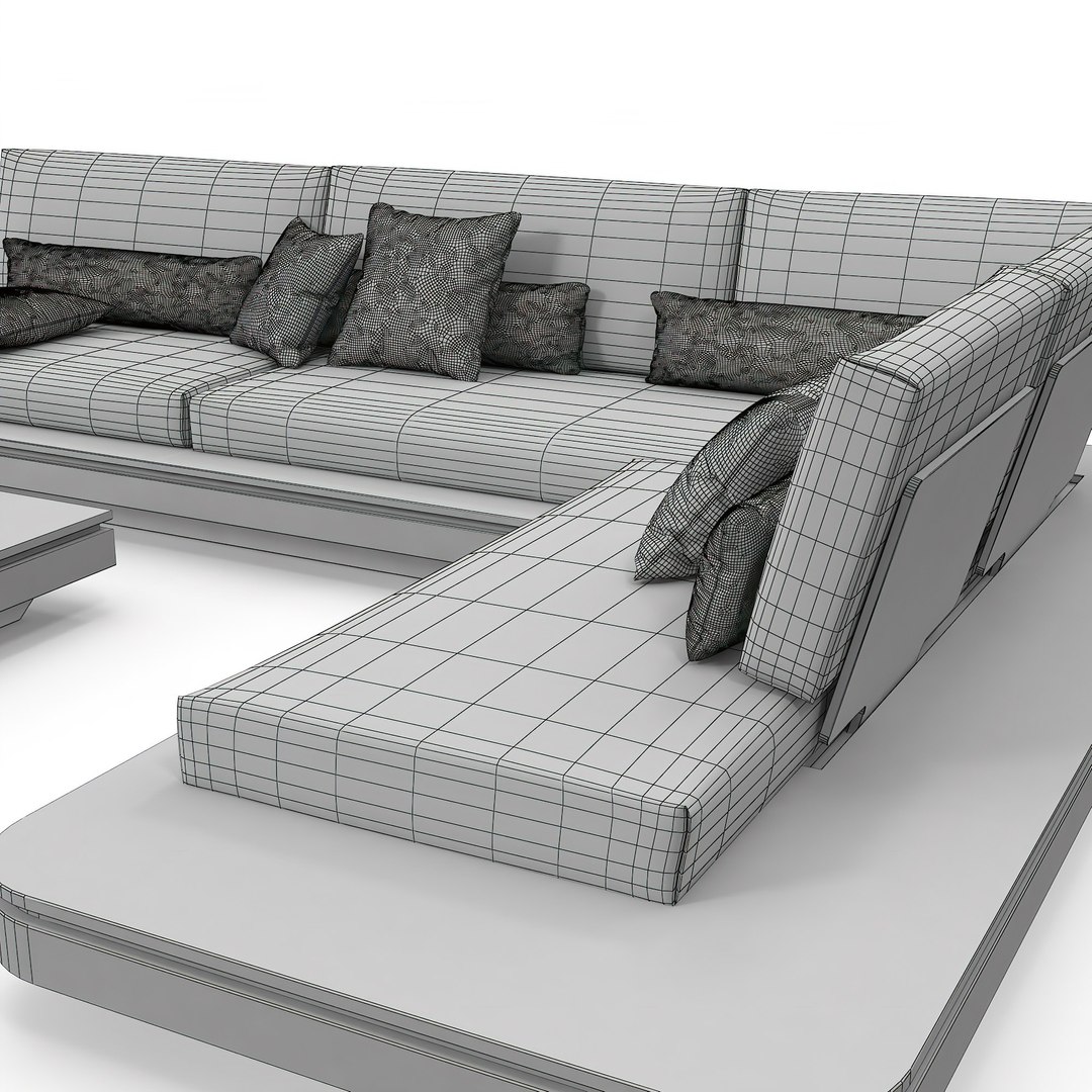 Manutti - Elements Outdoor Sofa 3D Model - TurboSquid 2282634