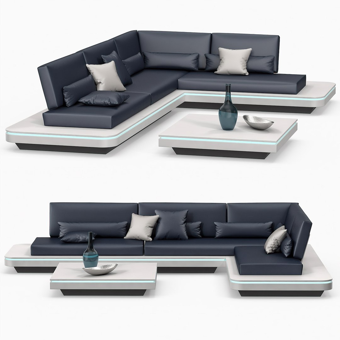 Manutti - Elements Outdoor Sofa 3D Model - TurboSquid 2282634