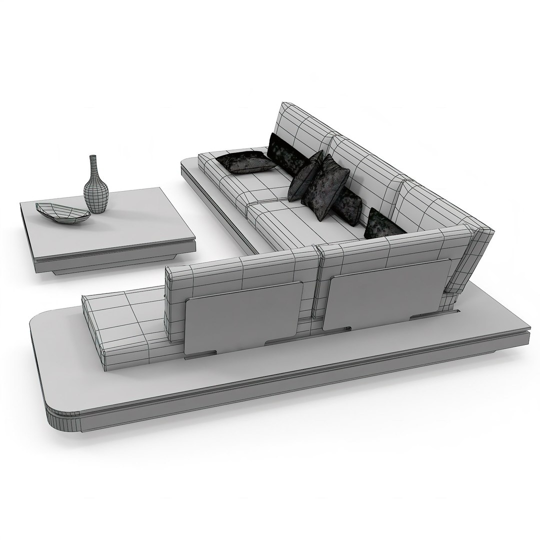 Manutti - Elements Outdoor Sofa 3D Model - TurboSquid 2282634
