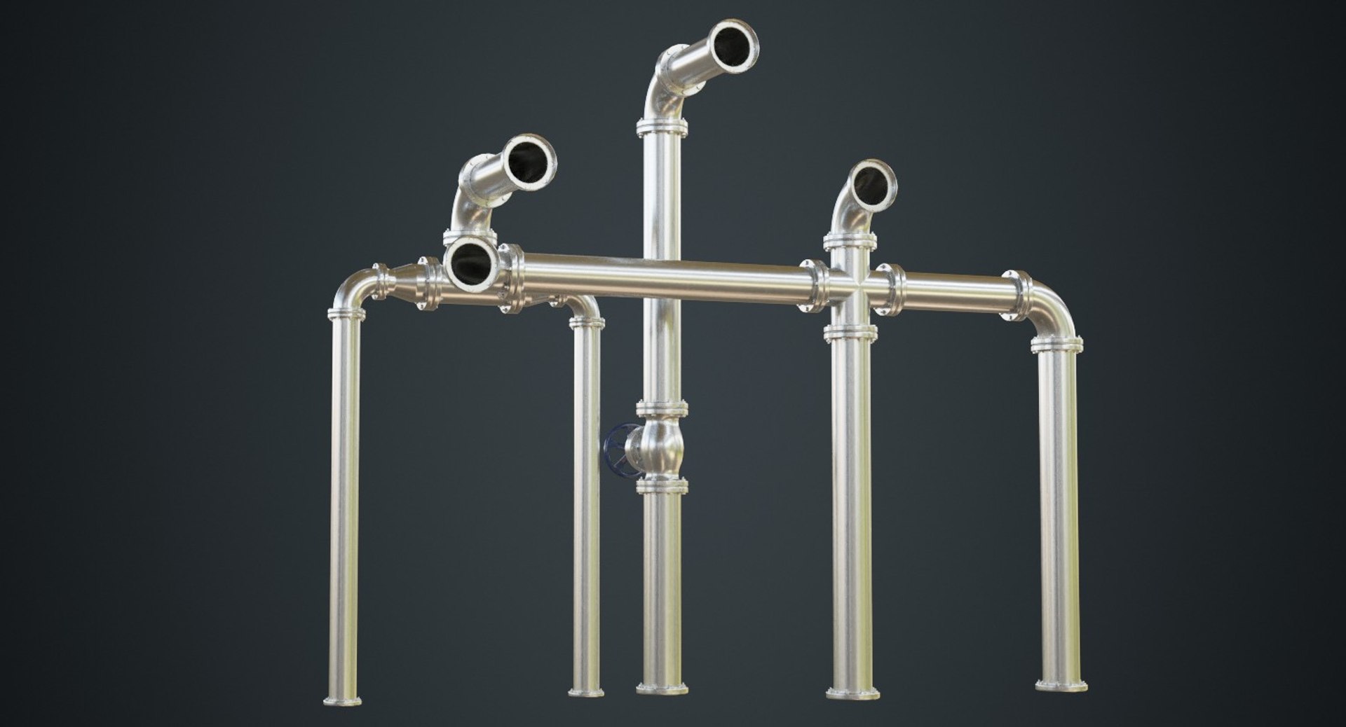 Industrial Pipes 2b Model - TurboSquid 1385532