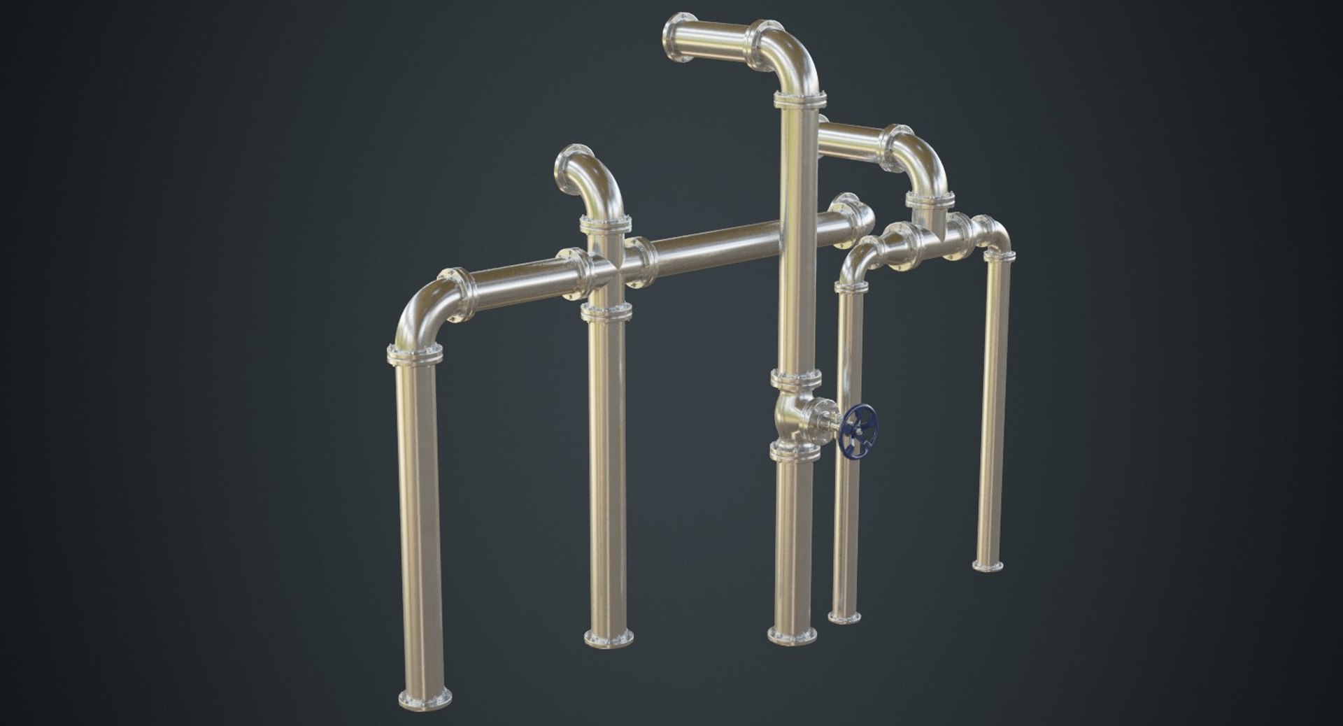 Industrial Pipes 2b Model - TurboSquid 1385532