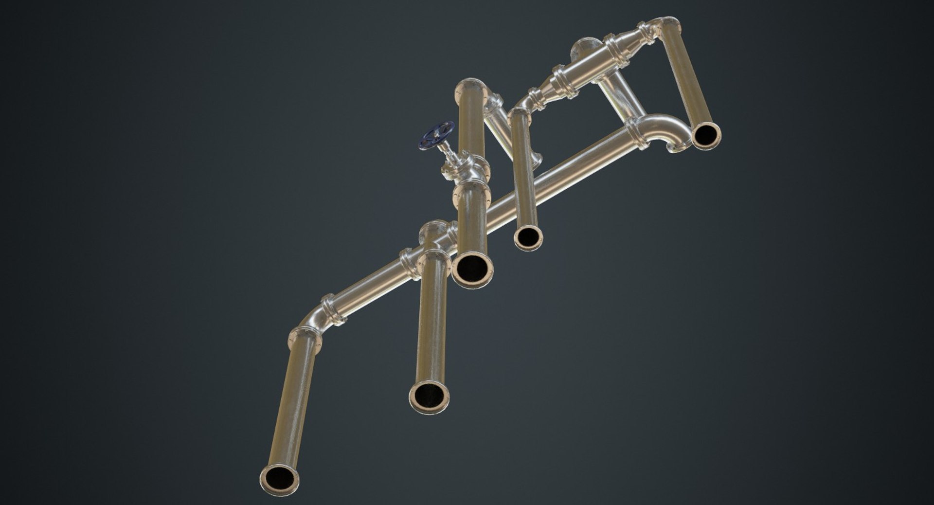 Industrial Pipes 2b Model - TurboSquid 1385532