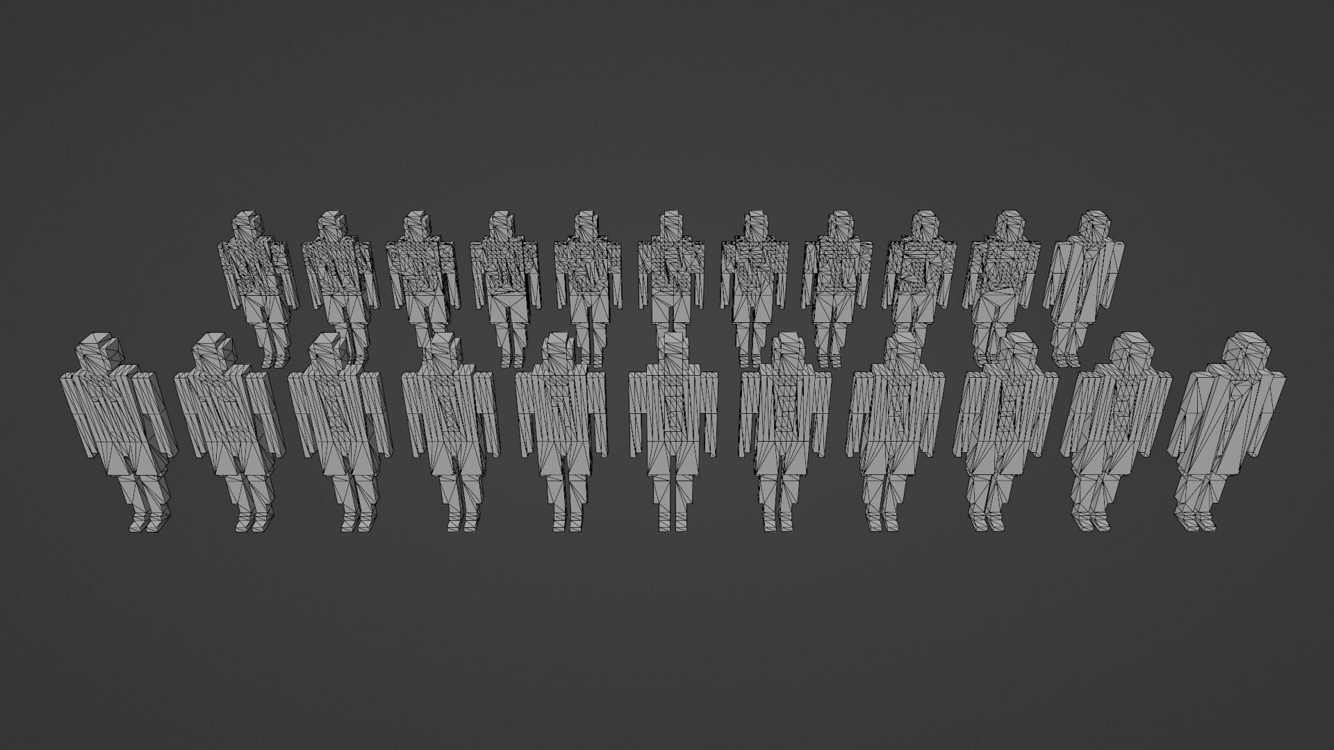 Voxel Soccer Team Players Model - TurboSquid 2062137