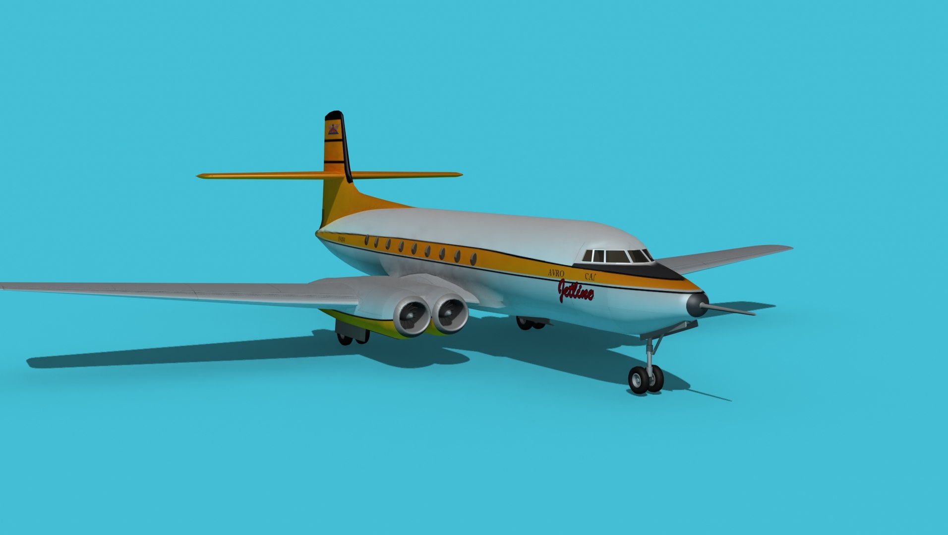 3D Avro Canada C-102 Jetliner V01 Model - TurboSquid 1912385