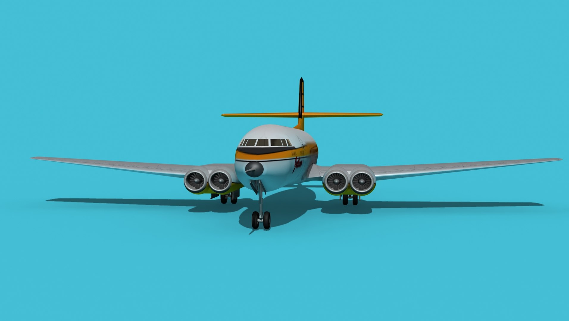 3D Avro Canada C-102 Jetliner V01 Model - TurboSquid 1912385