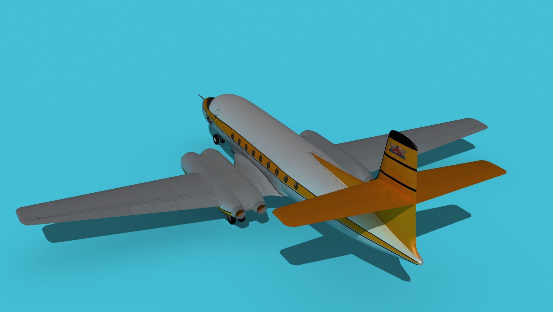 3D Avro Canada C-102 Jetliner V01 Model - TurboSquid 1912385