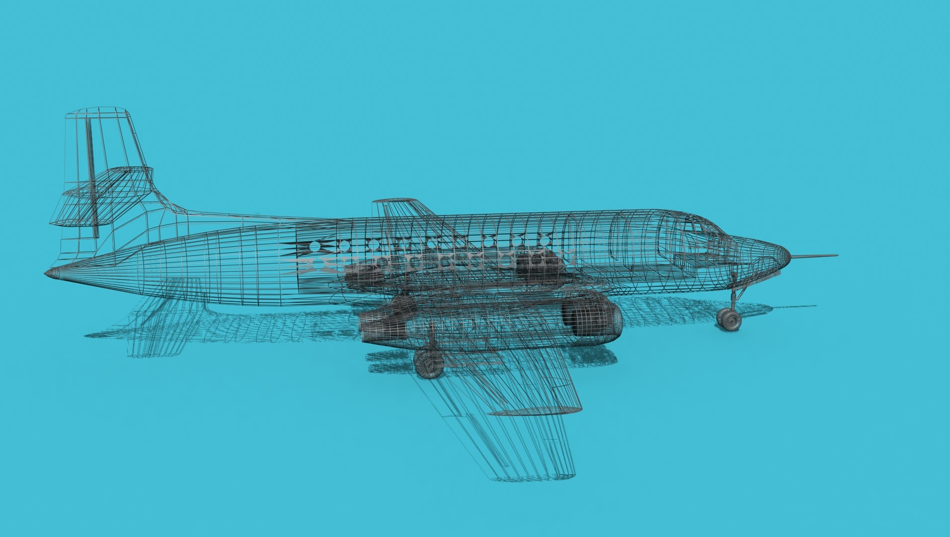 3D Avro Canada C-102 Jetliner V01 Model - TurboSquid 1912385