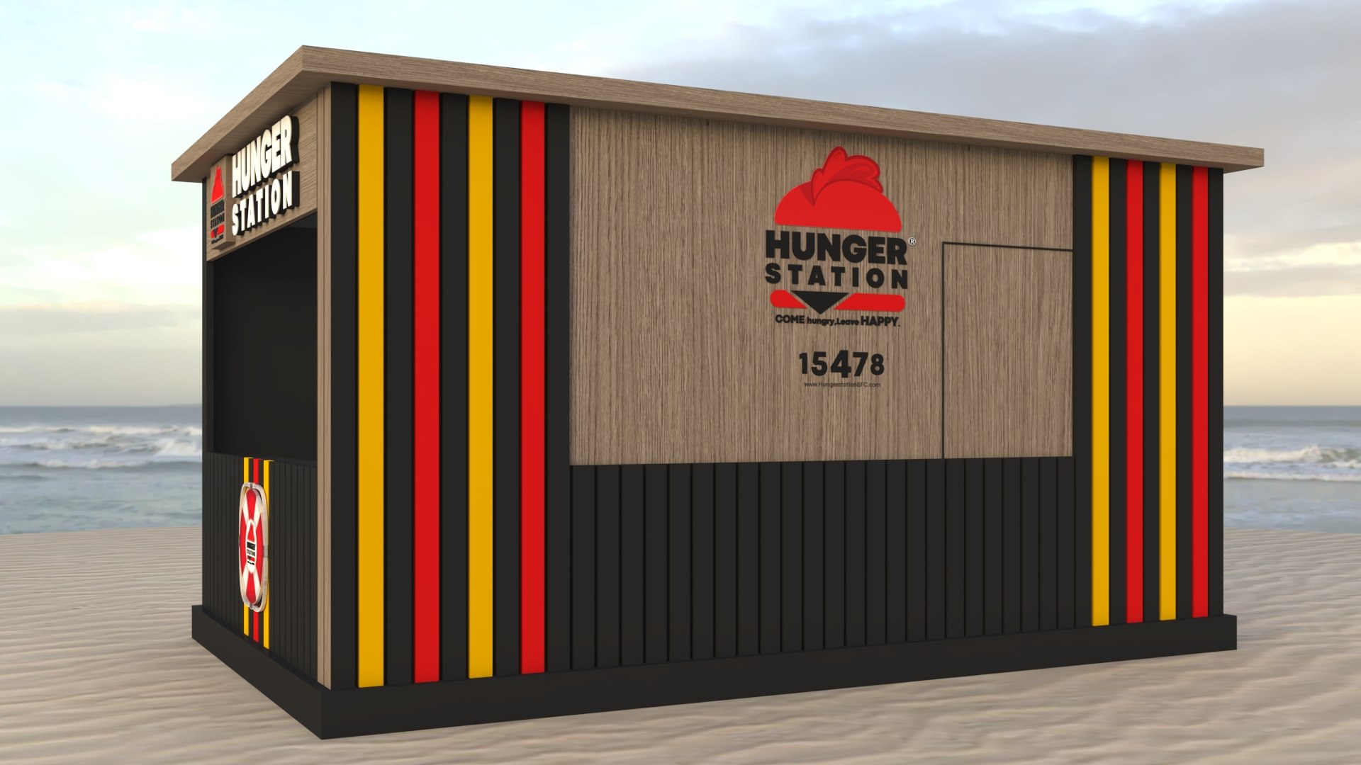 Food Truck Container Shop 02 3D Model - TurboSquid 2245718