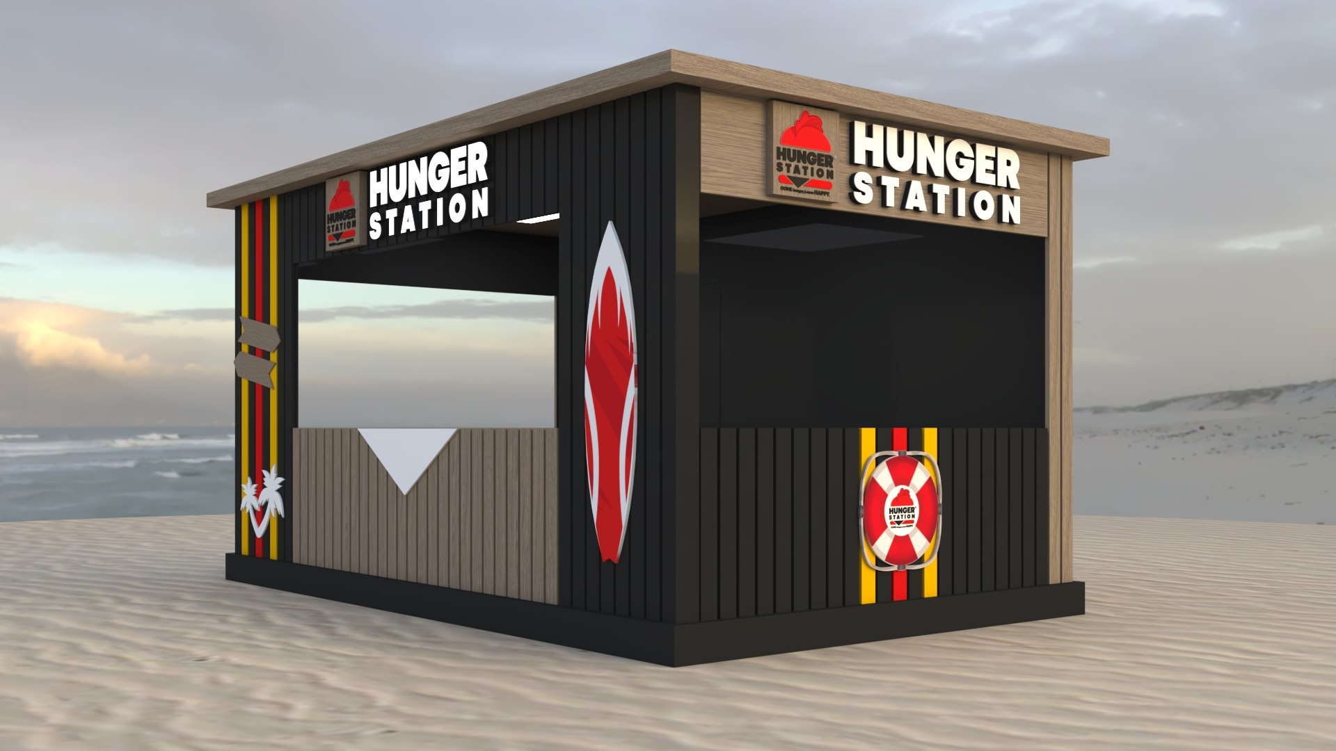 Food Truck Container Shop 02 3D Model - TurboSquid 2245718