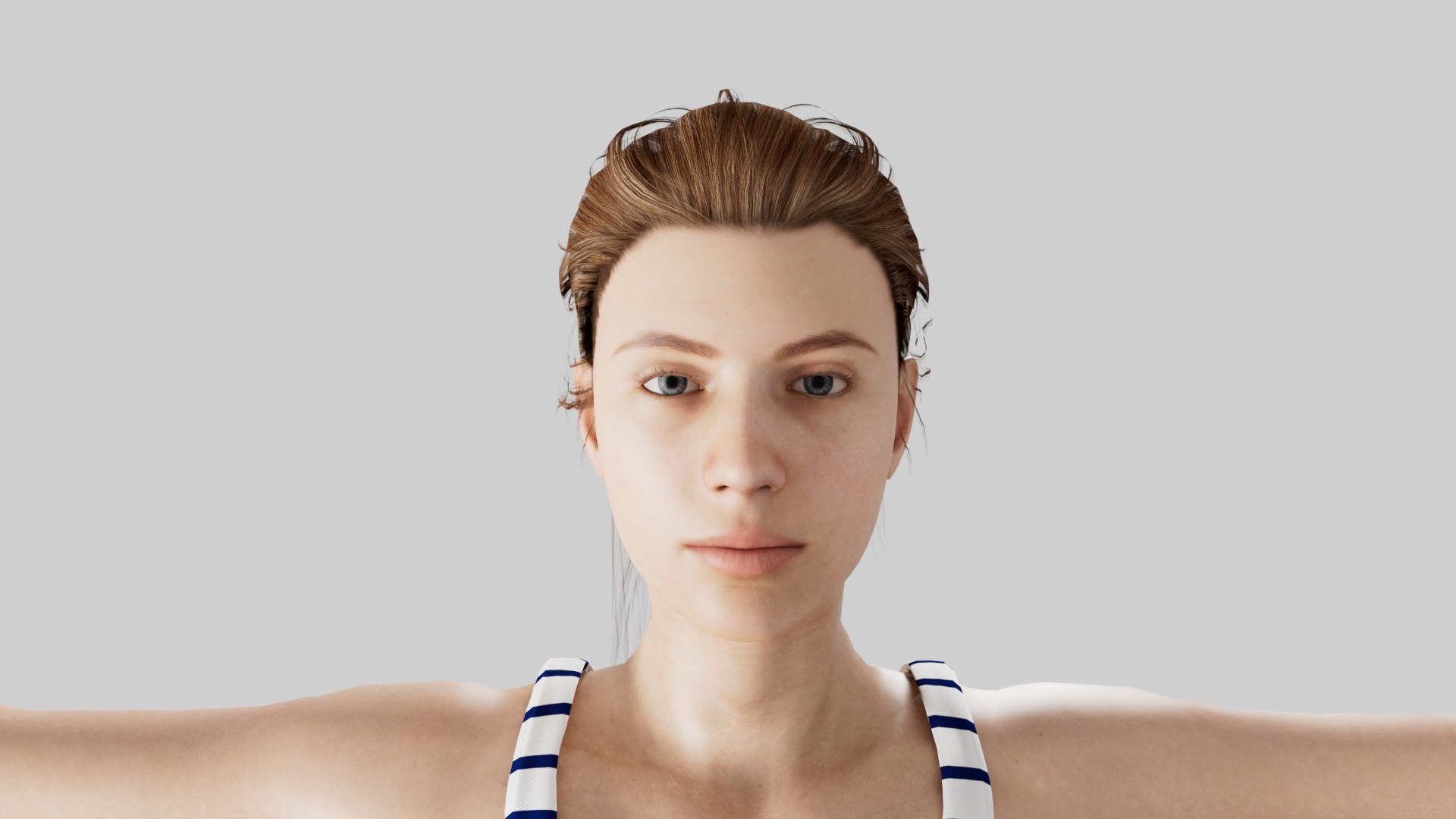 3D model Realistic Female In Bikini - TurboSquid 1791905