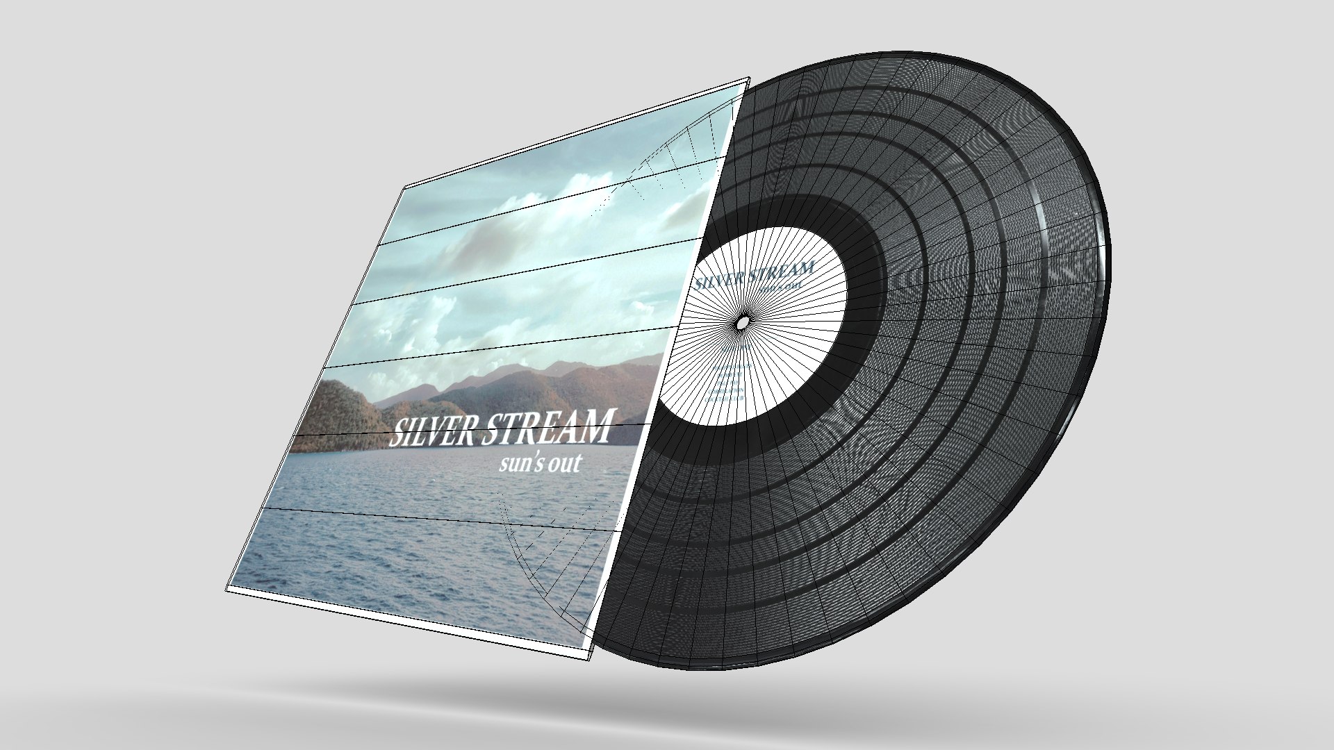 12 Inch Vinal Record Silver Stream 3D Model - TurboSquid 2178982