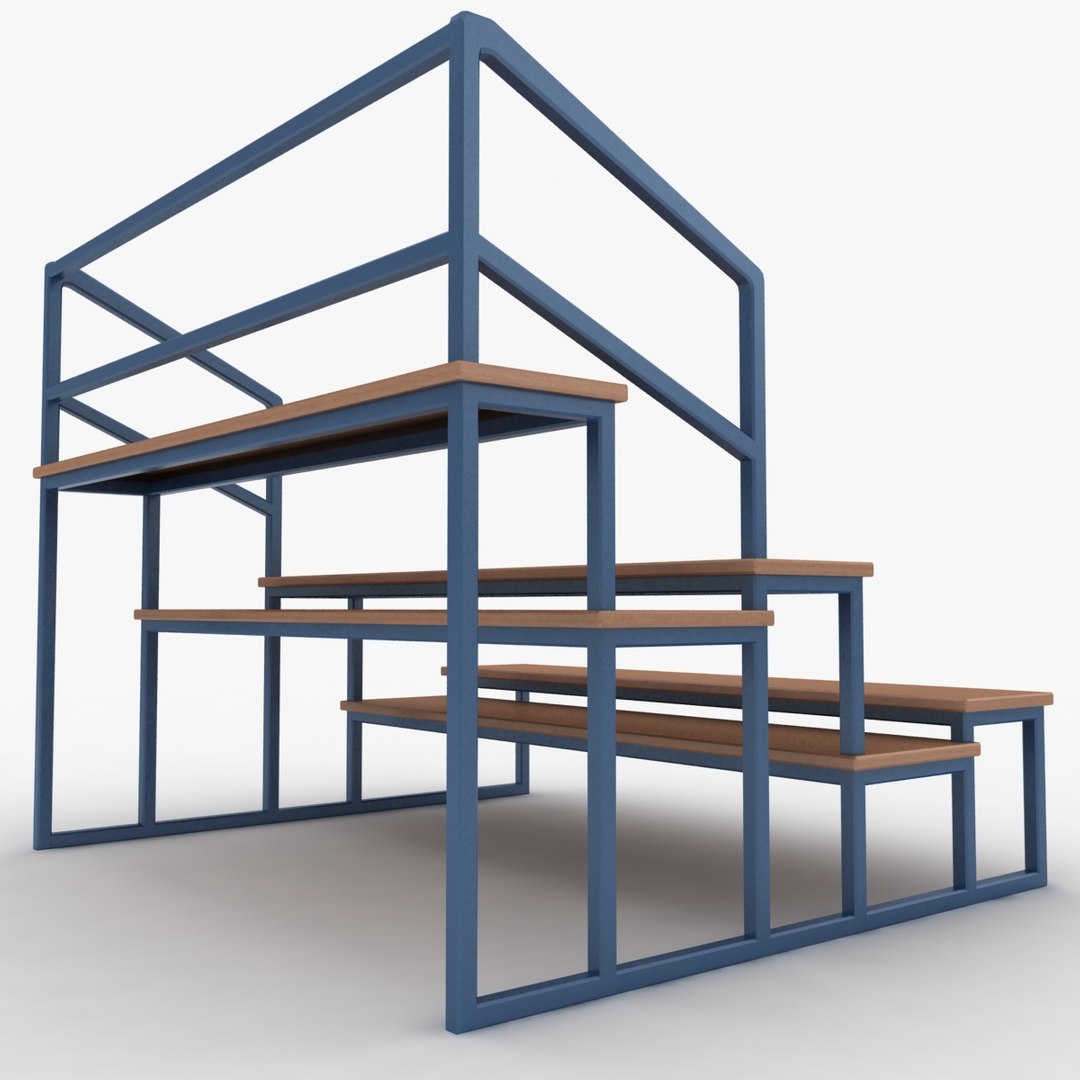 3d Substitutes Bench Model