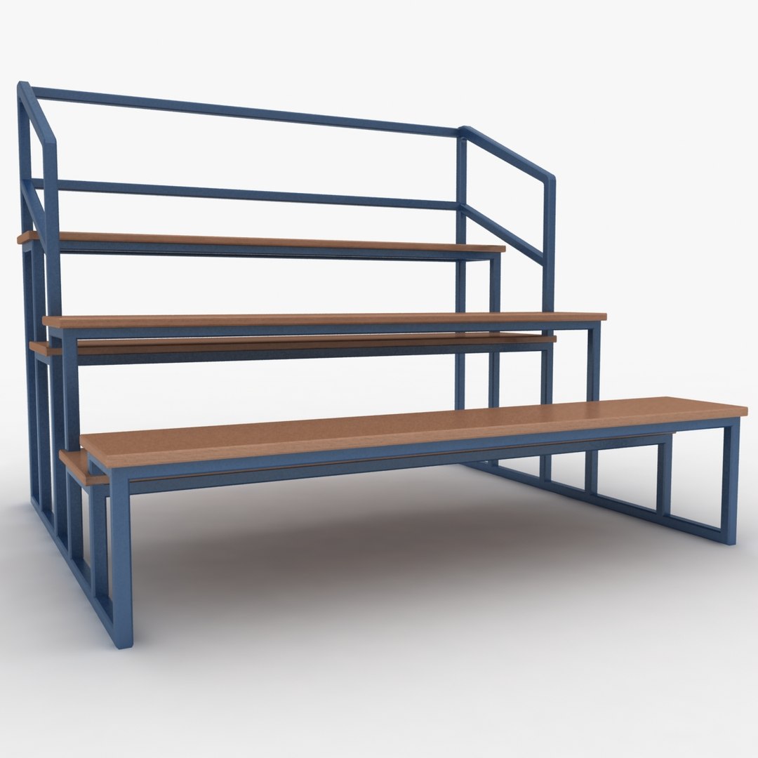 3d Substitutes Bench Model