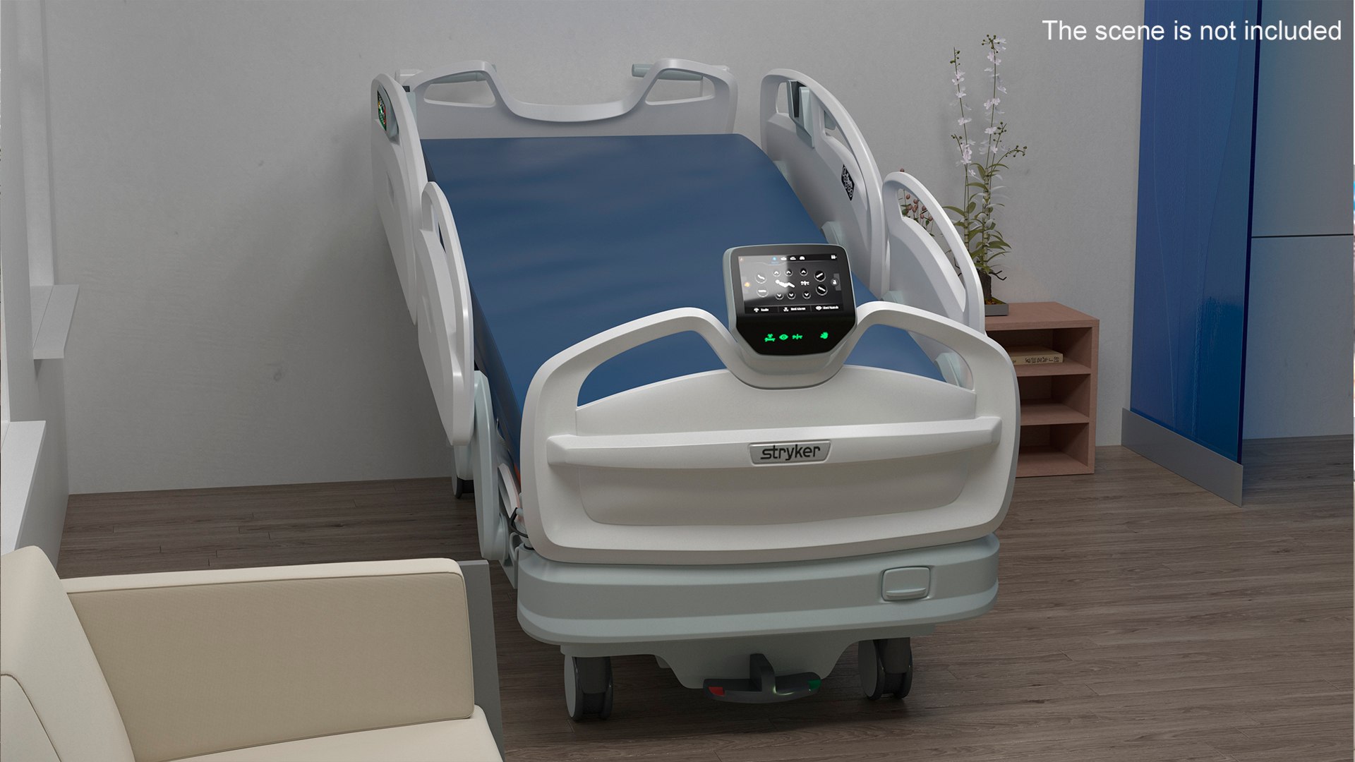 Smart Medical Bed Stryker Trendelenburg Position 3D model - TurboSquid ...