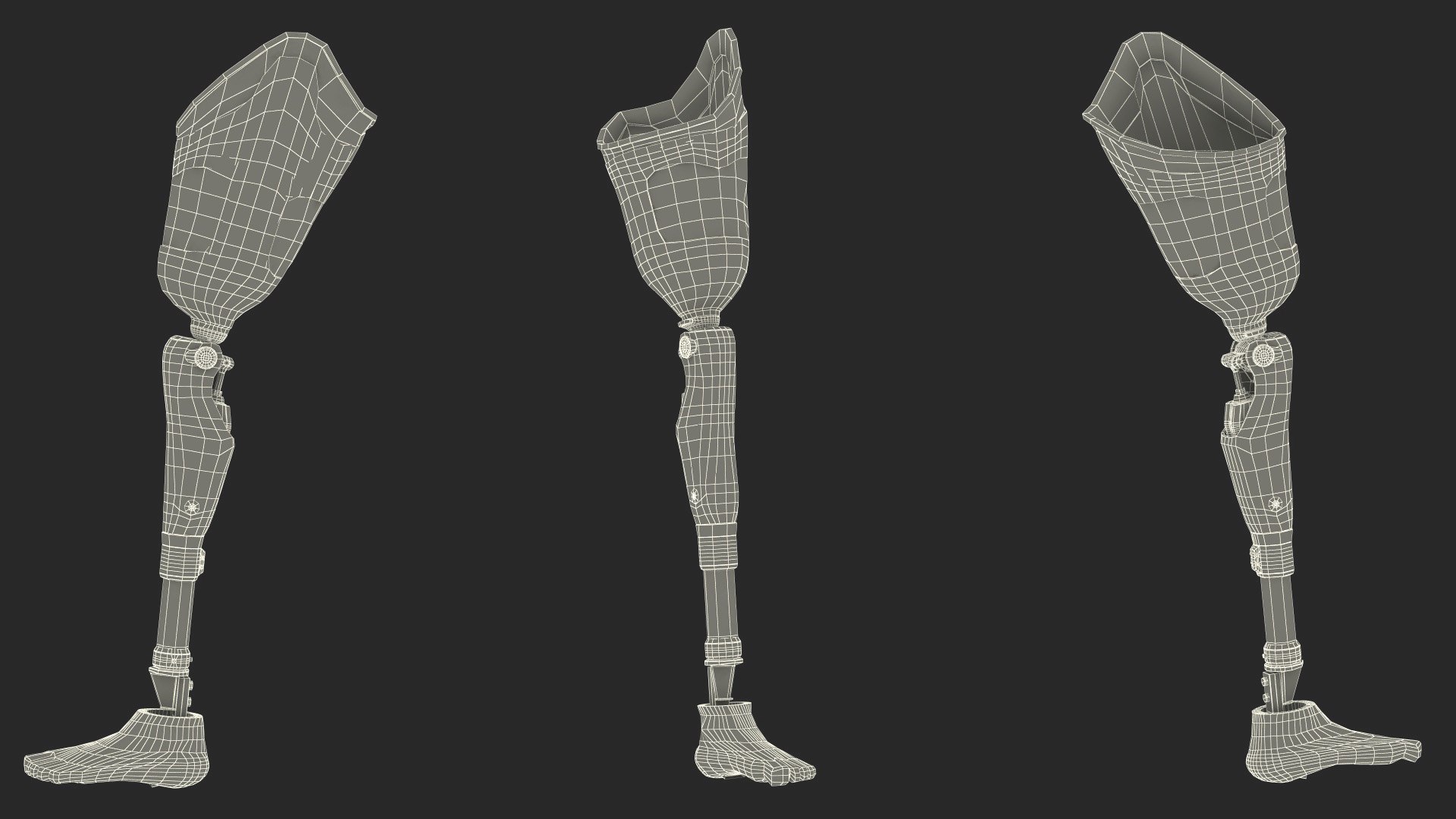 3D Man With Prosthetic Leg Model - TurboSquid 2131564