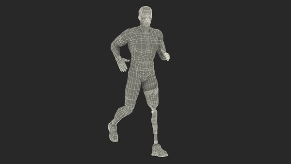 modelo 3d Hombre con pierna protésica - TurboSquid 2131564