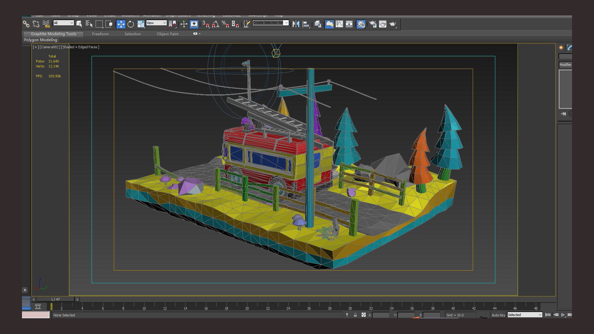 3D Model Cartoon Fire Engine Cartoon Car Collection Toon Vehicle ...