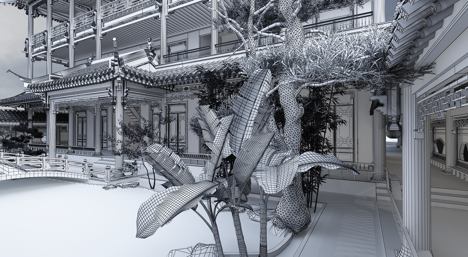 3D Chinese Architecture 01 - TurboSquid 1961640