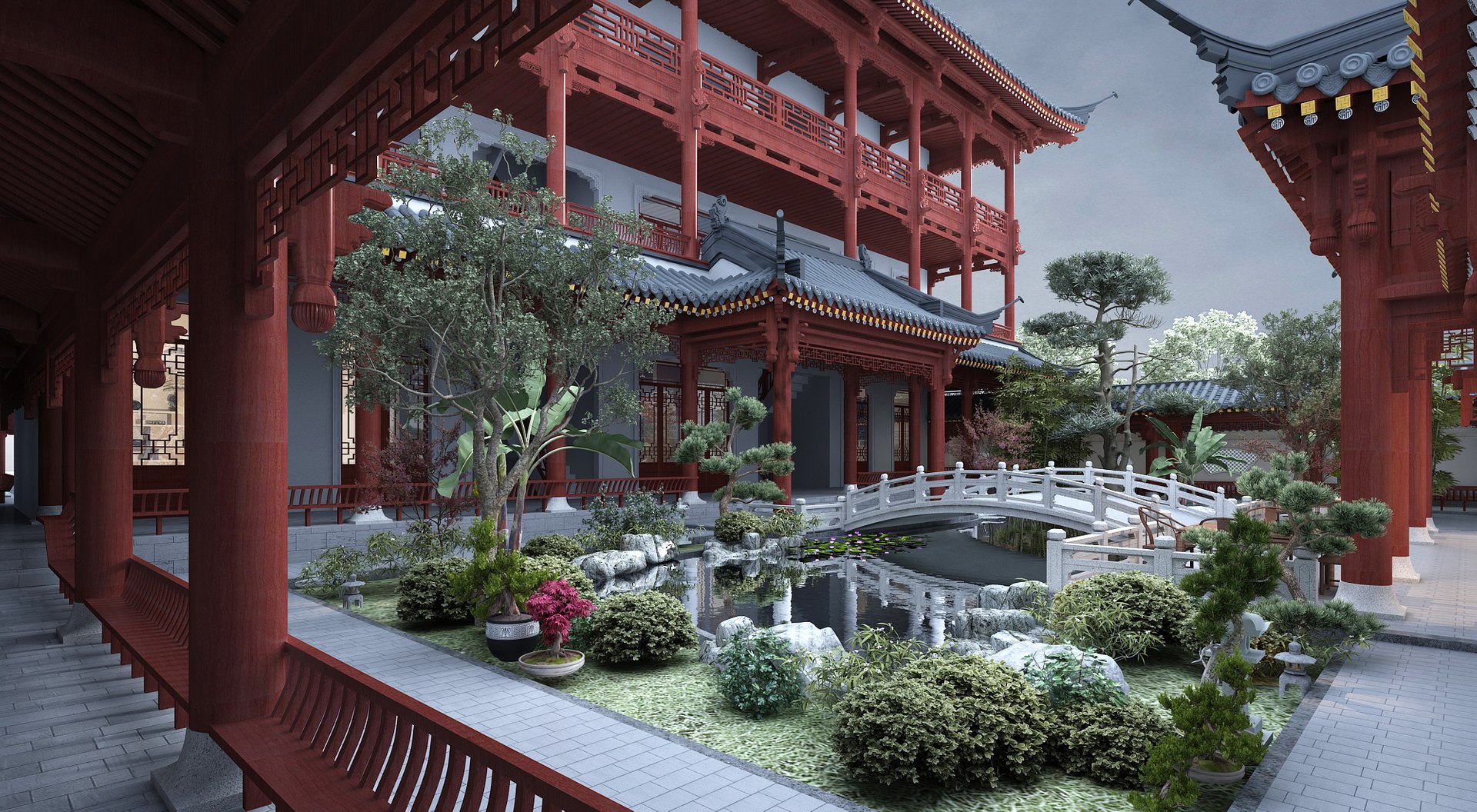 3D Chinese Architecture 01 - TurboSquid 1961640