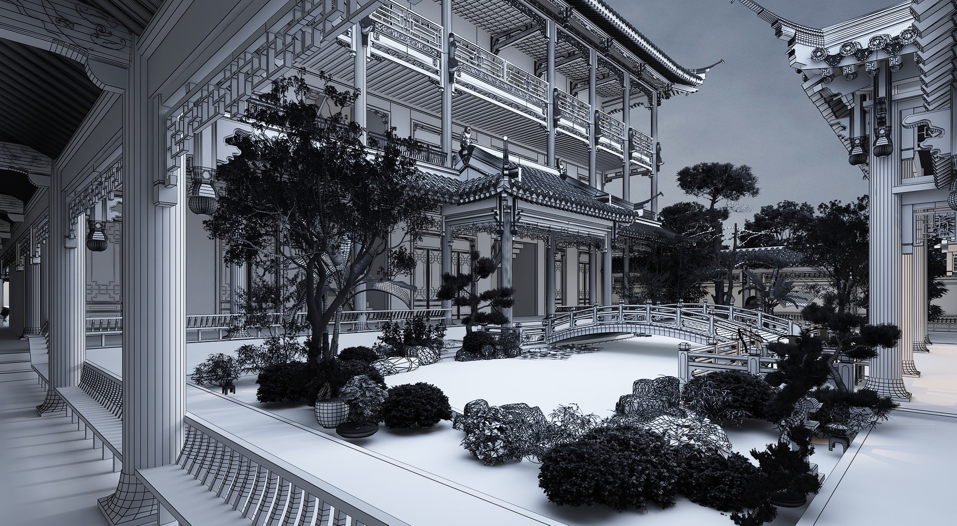 3D Chinese Architecture 01 - TurboSquid 1961640