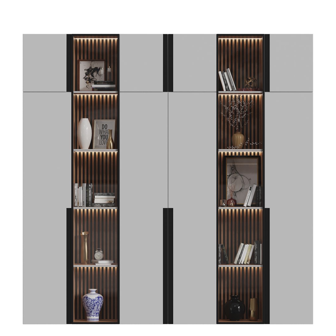 Wardrobe With Decor 2 3D Model - TurboSquid 1782705