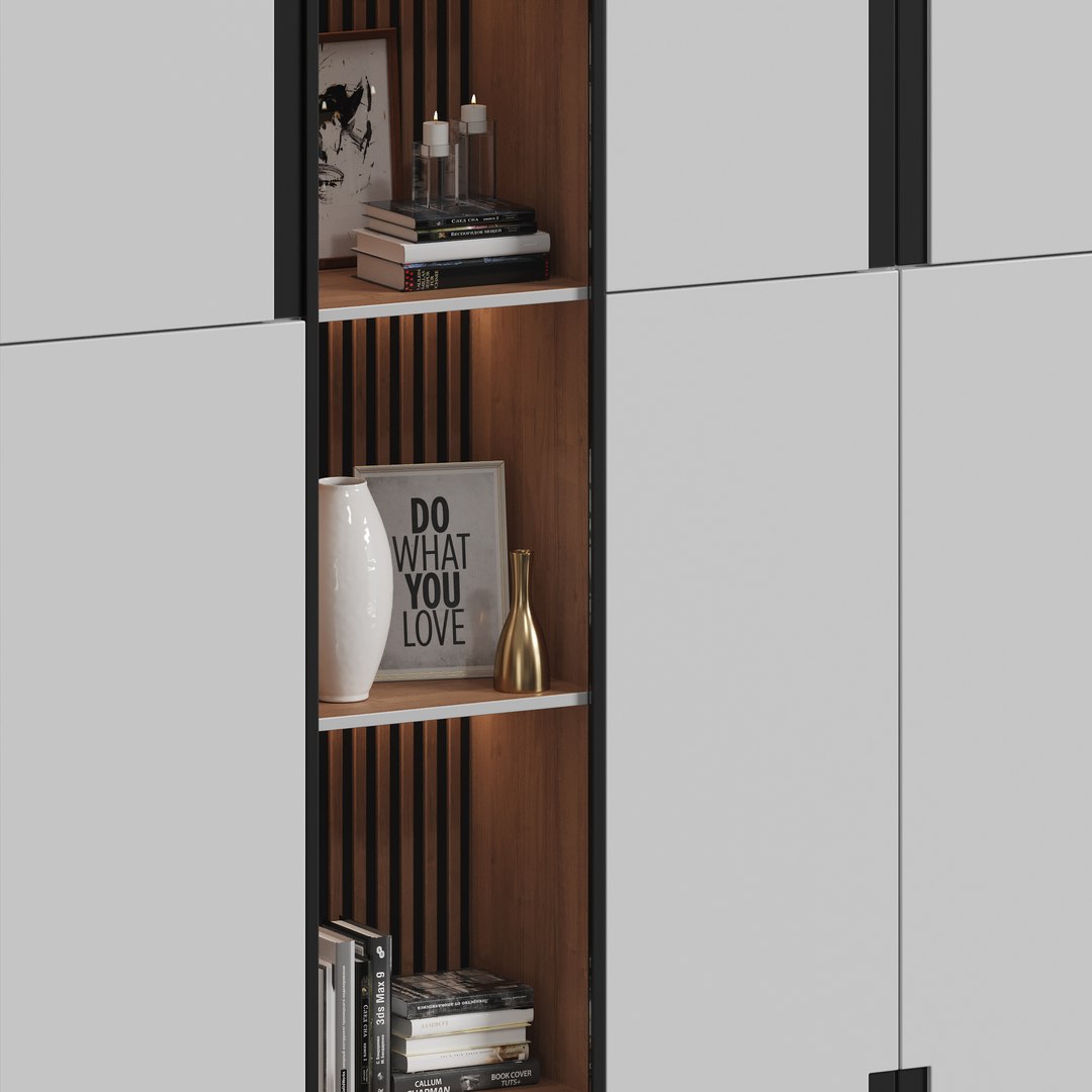 Wardrobe With Decor 2 3D Model - TurboSquid 1782705