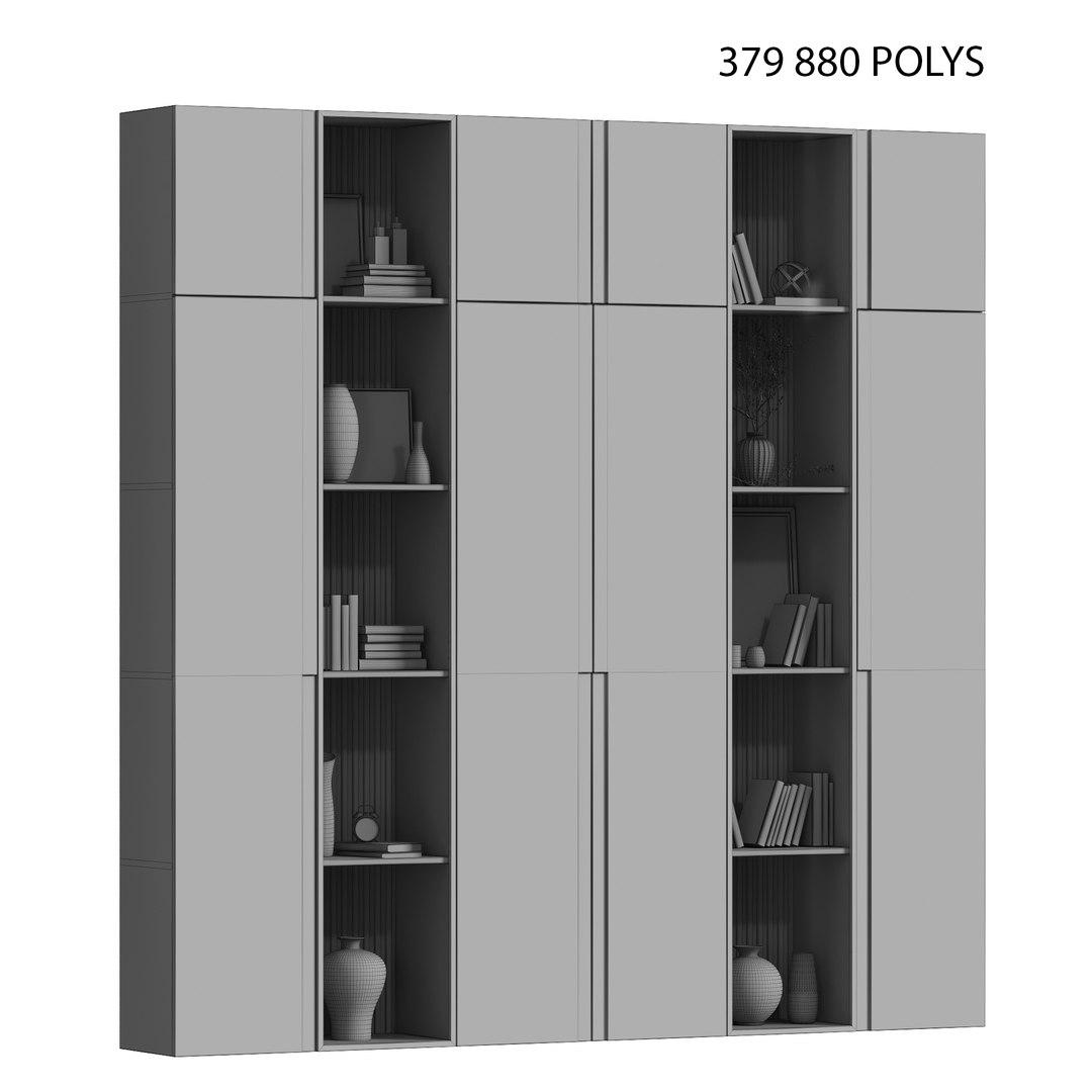 Wardrobe With Decor 2 3D Model - TurboSquid 1782705