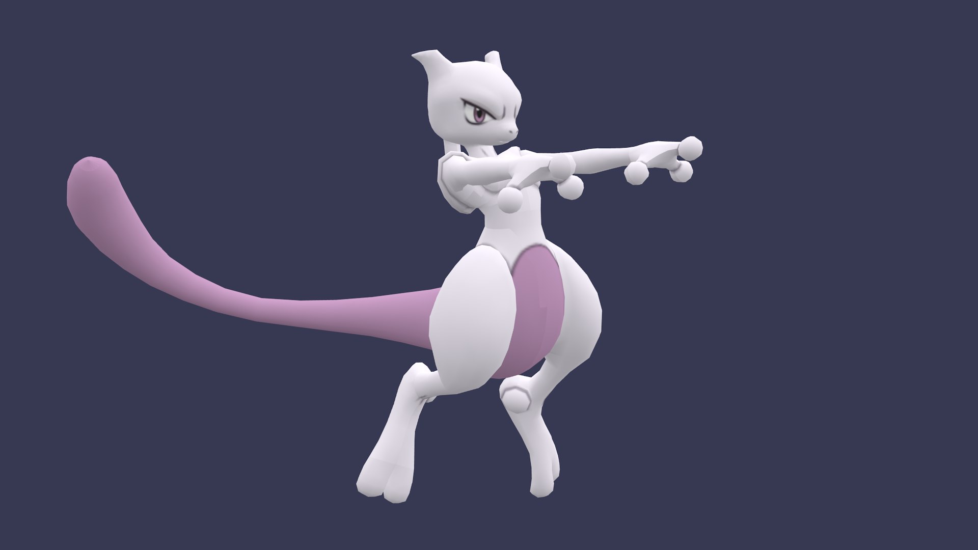 POKEMON Mewtwo Animated Game Already 3D - TurboSquid 1940376