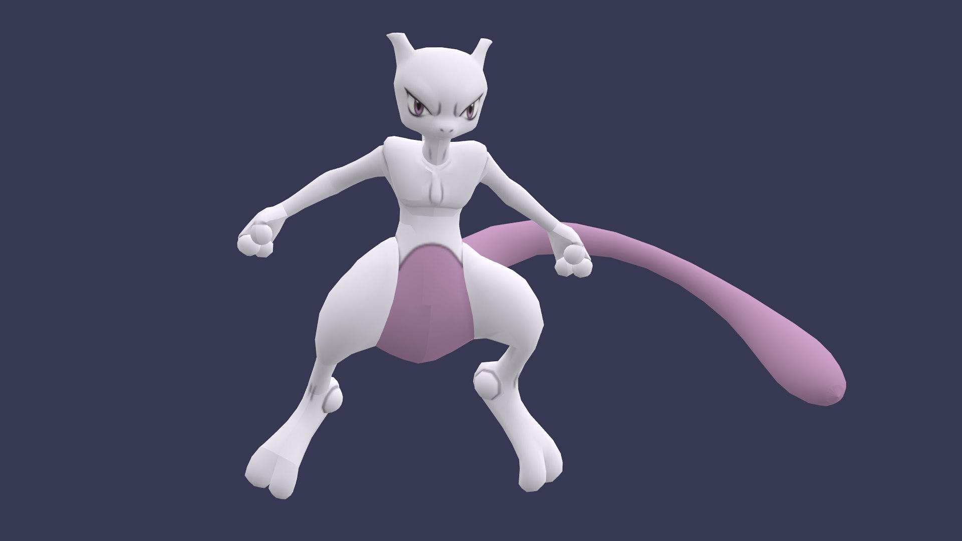 POKEMON Mewtwo Animated Game Already 3D - TurboSquid 1940376