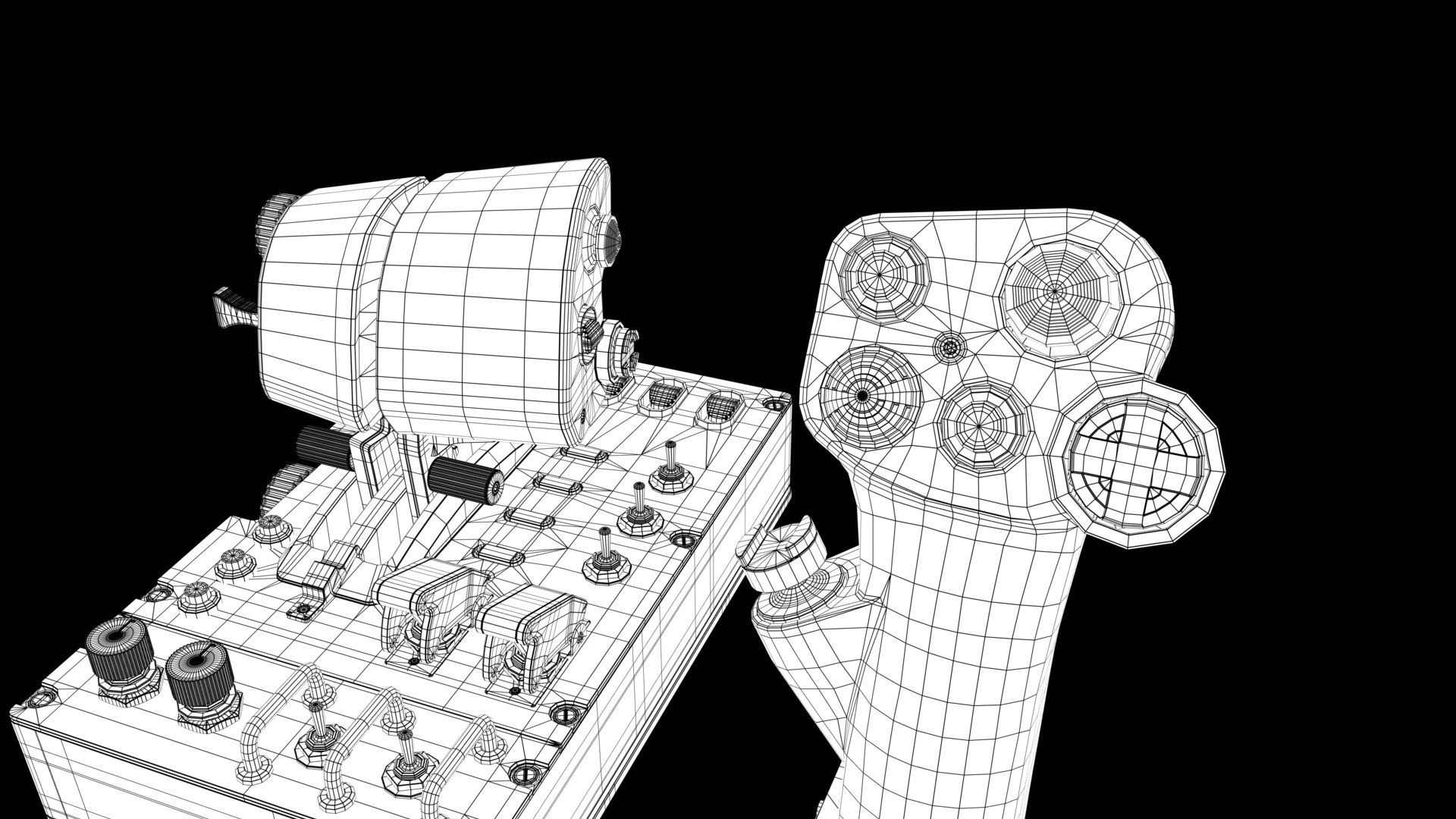 Aircraft control joystick model - TurboSquid 2035908