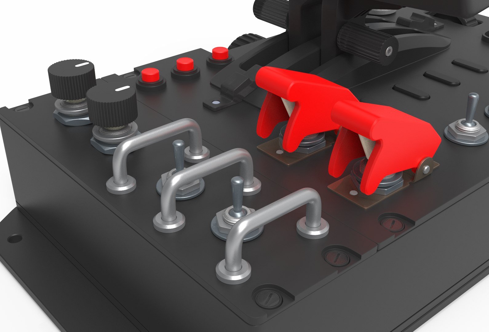 Aircraft control joystick model - TurboSquid 2035908