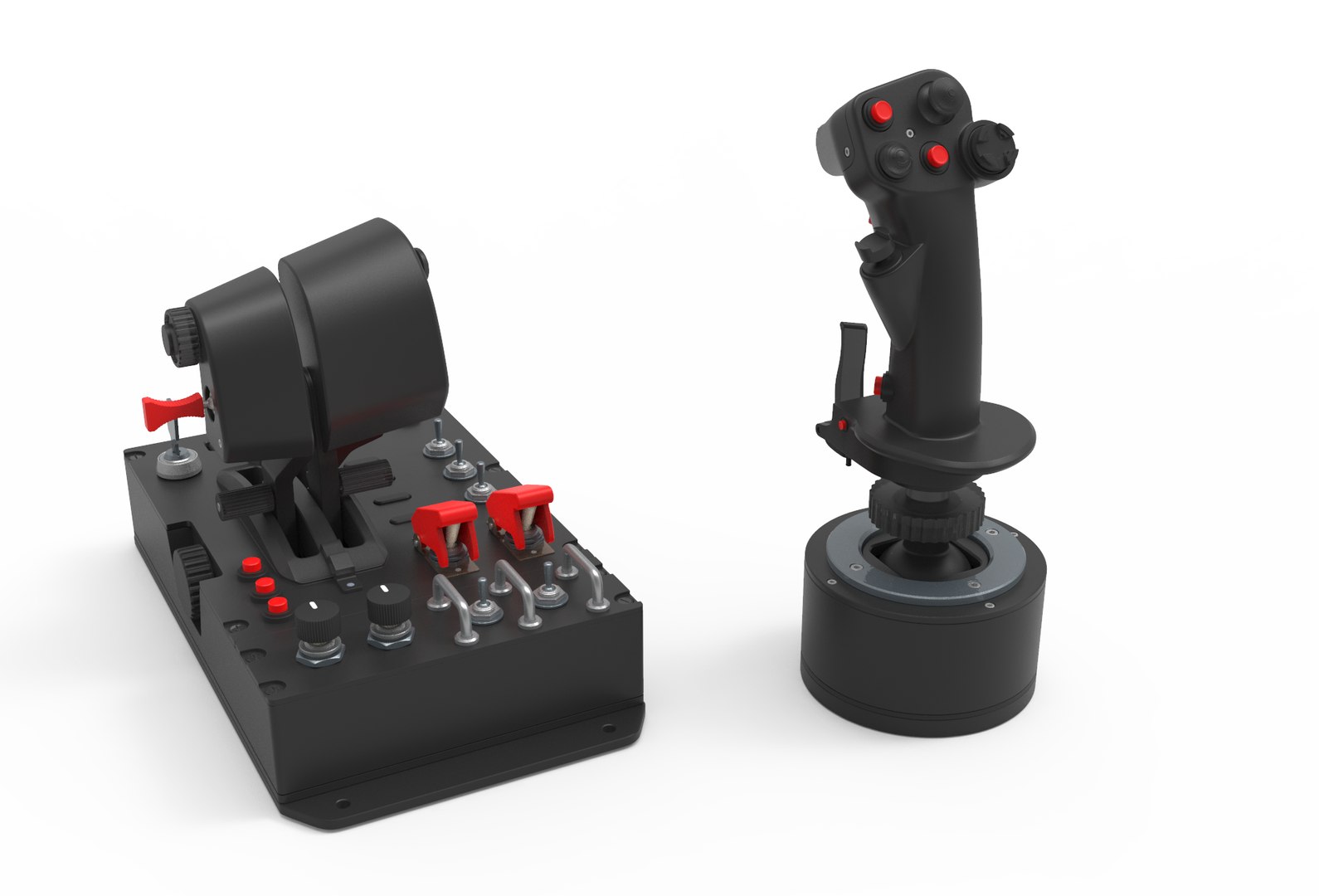Aircraft control joystick model - TurboSquid 2035908