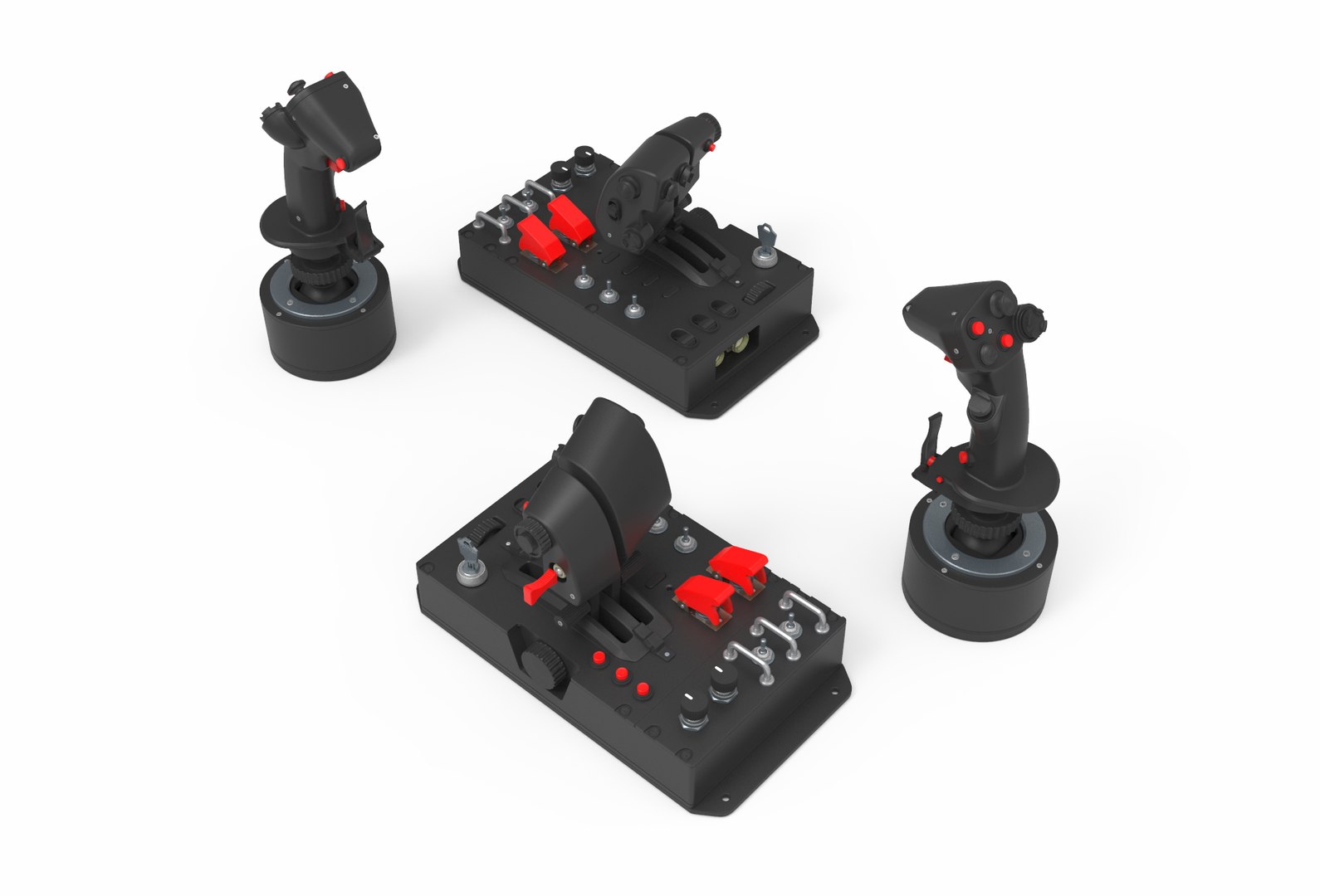 Aircraft Control Joystick Model - TurboSquid 2035908