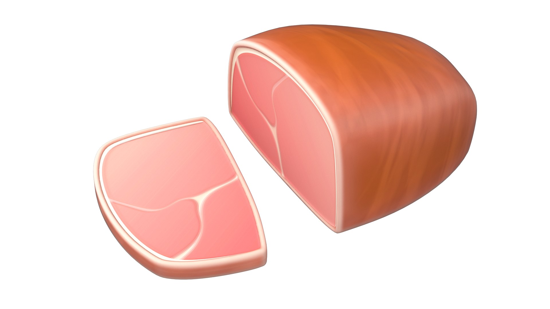 Cartoon Ham 3D model - TurboSquid 2078828