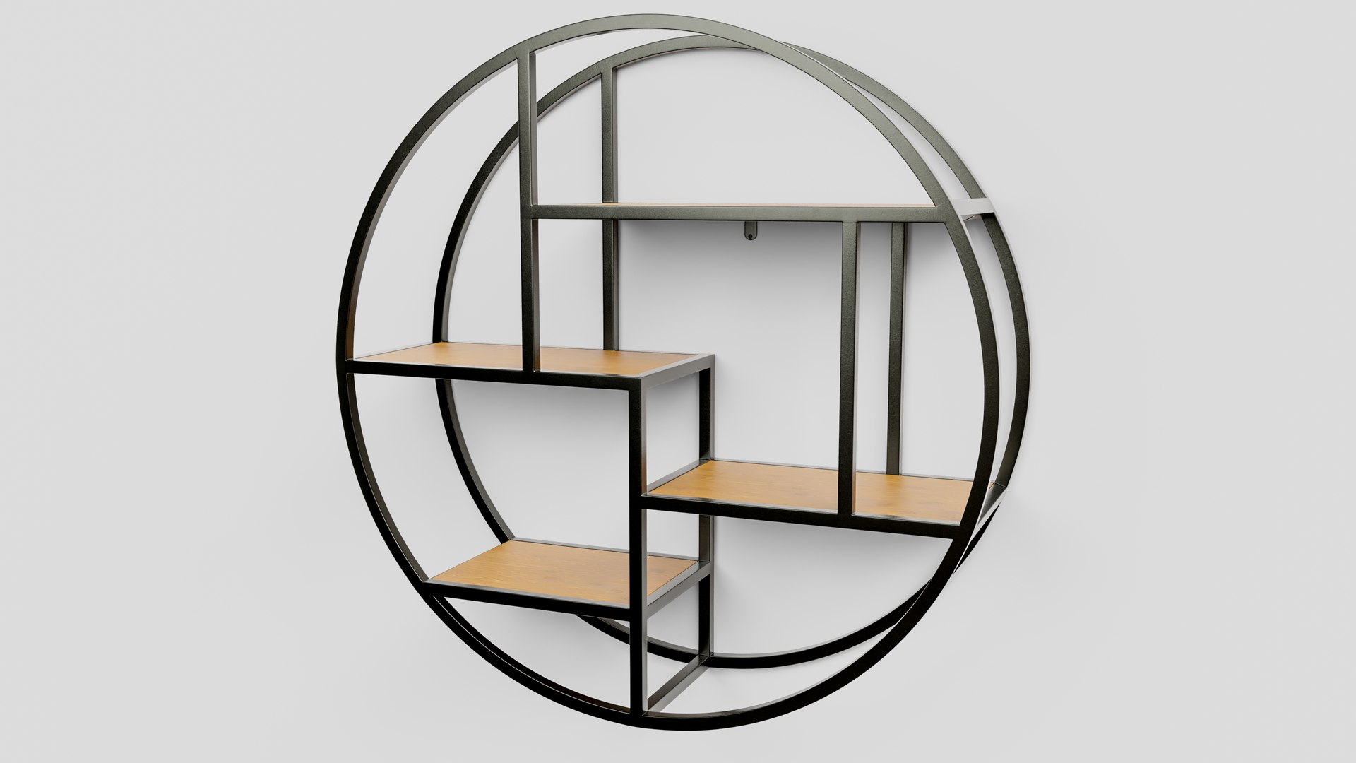 Modern Wall Circle Display Shelf 3D Model - TurboSquid 2368081
