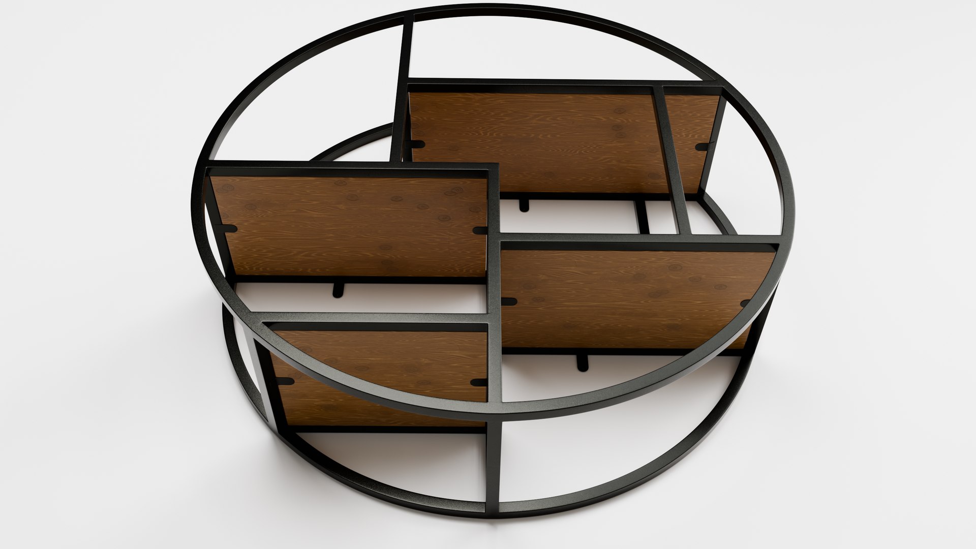 Modern Wall Circle Display Shelf 3D Model - TurboSquid 2368081