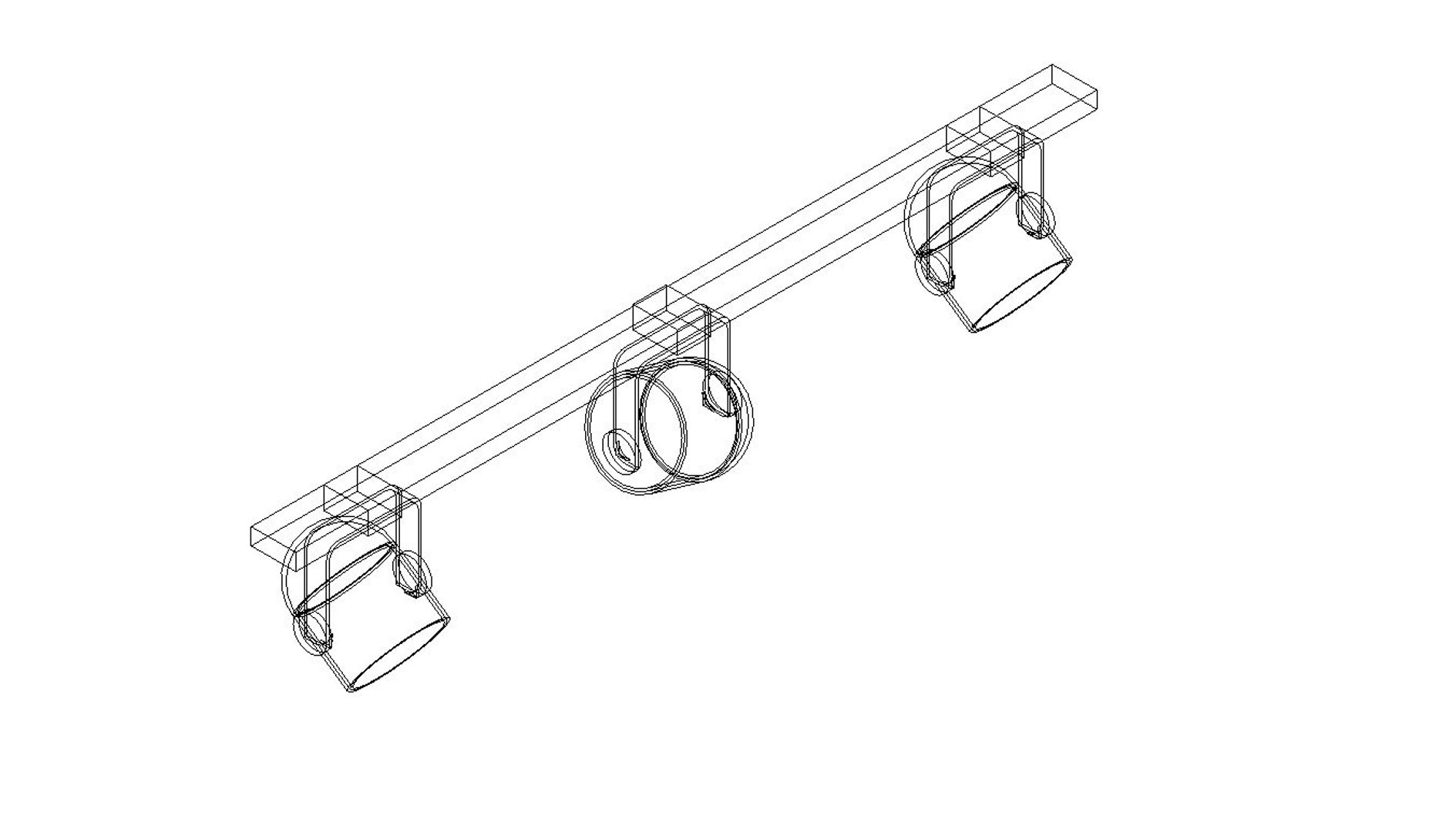 3D 3 TRACK LIGHT - TurboSquid 2015485