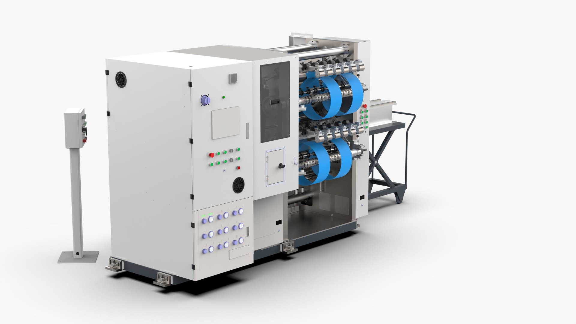 Automatic Lithium Battery Slitting Machine 3D Model - TurboSquid 2015621